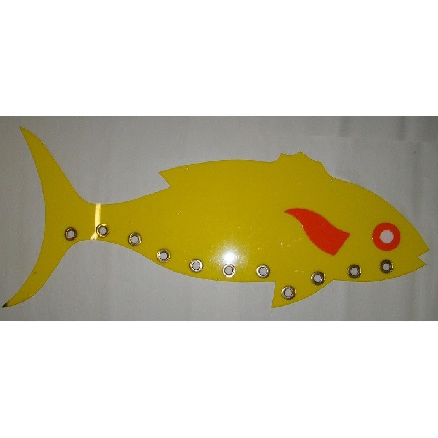 Mid Century Pop Art Lucite Double Sided Fish - AptDeco