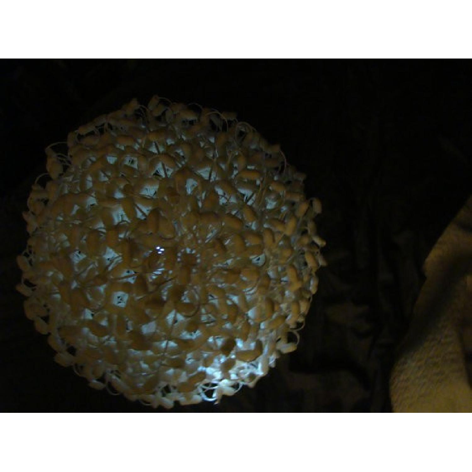 Mid Century Modern Silk Worm Caccoon Pendant Lamp - AptDeco