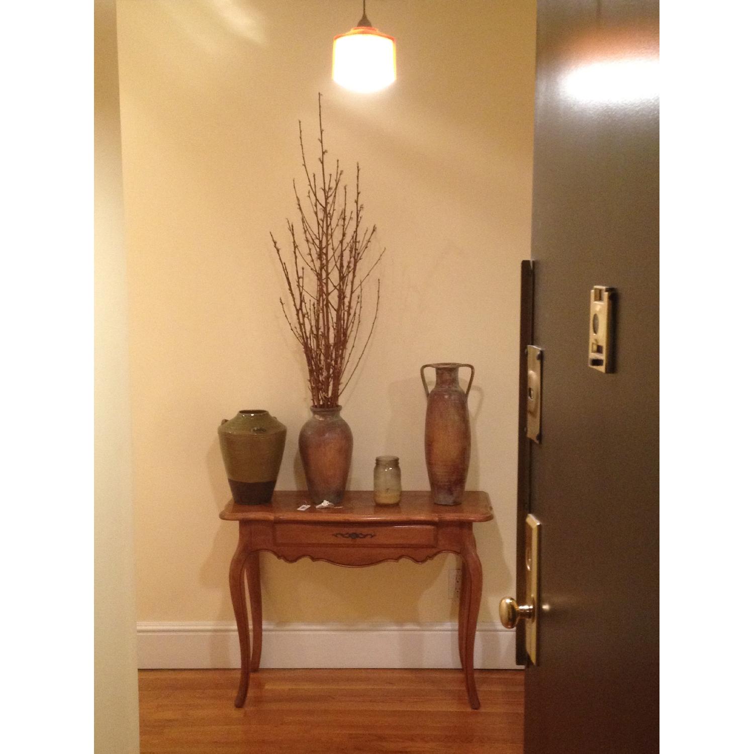 Ethan Allen Console Antique Table - AptDeco