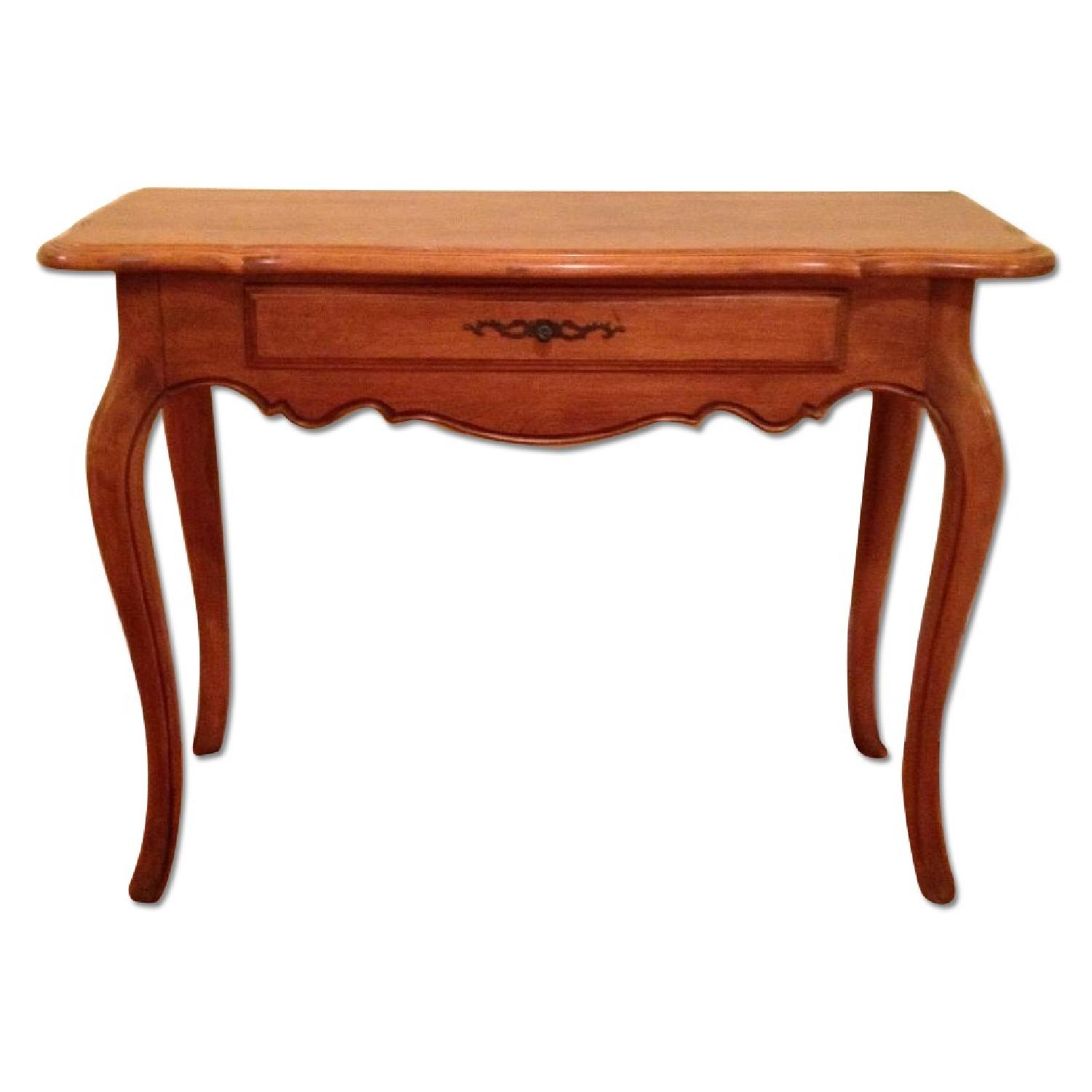 Ethan Allen Console Antique Table - AptDeco