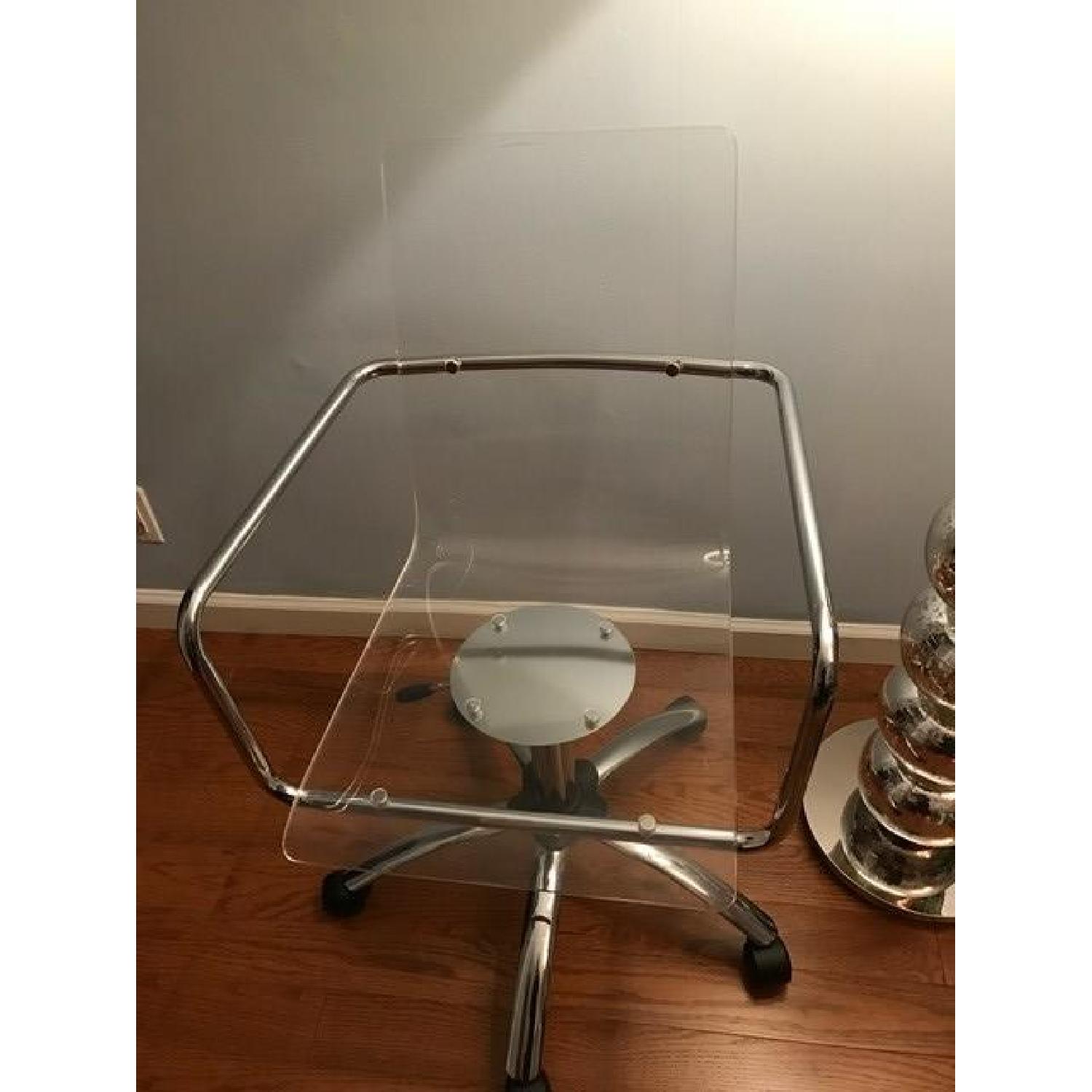 Pottery Barn Teen Paige Acrylic Swivel Chair - AptDeco