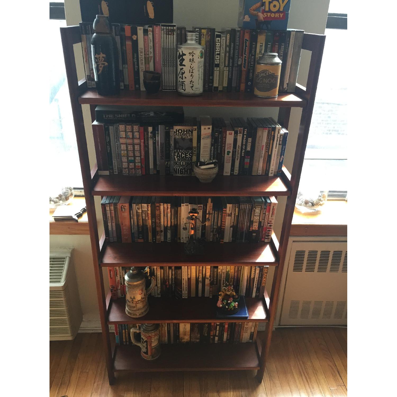 Pier 1 Cherry Wood Bookcase/Shelving - AptDeco