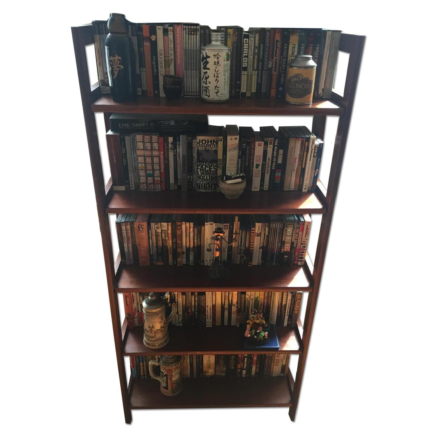 Pier 1 Cherry Wood Bookcase/Shelving - AptDeco