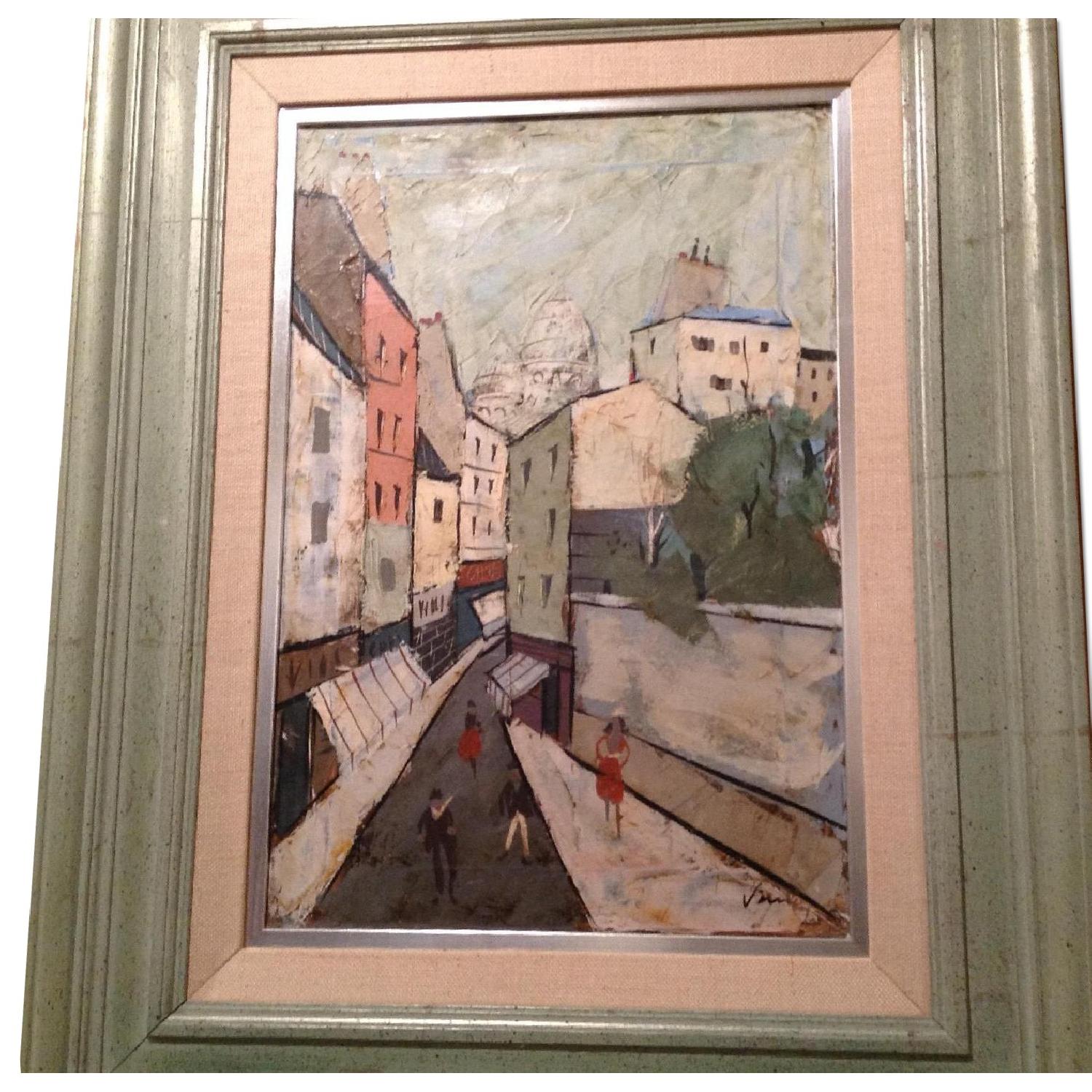 Charles Levier/ Maurrice Verrier Parisian Street Scene Oil Painting ...