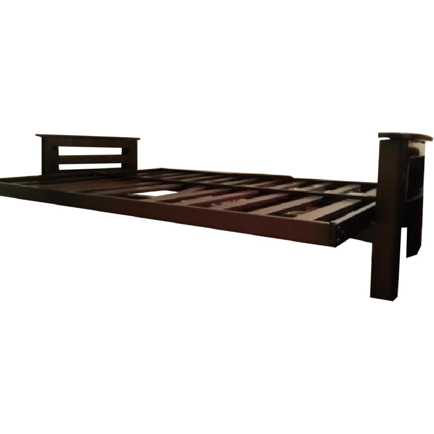 Queen Sized Platform Futon Frame - AptDeco