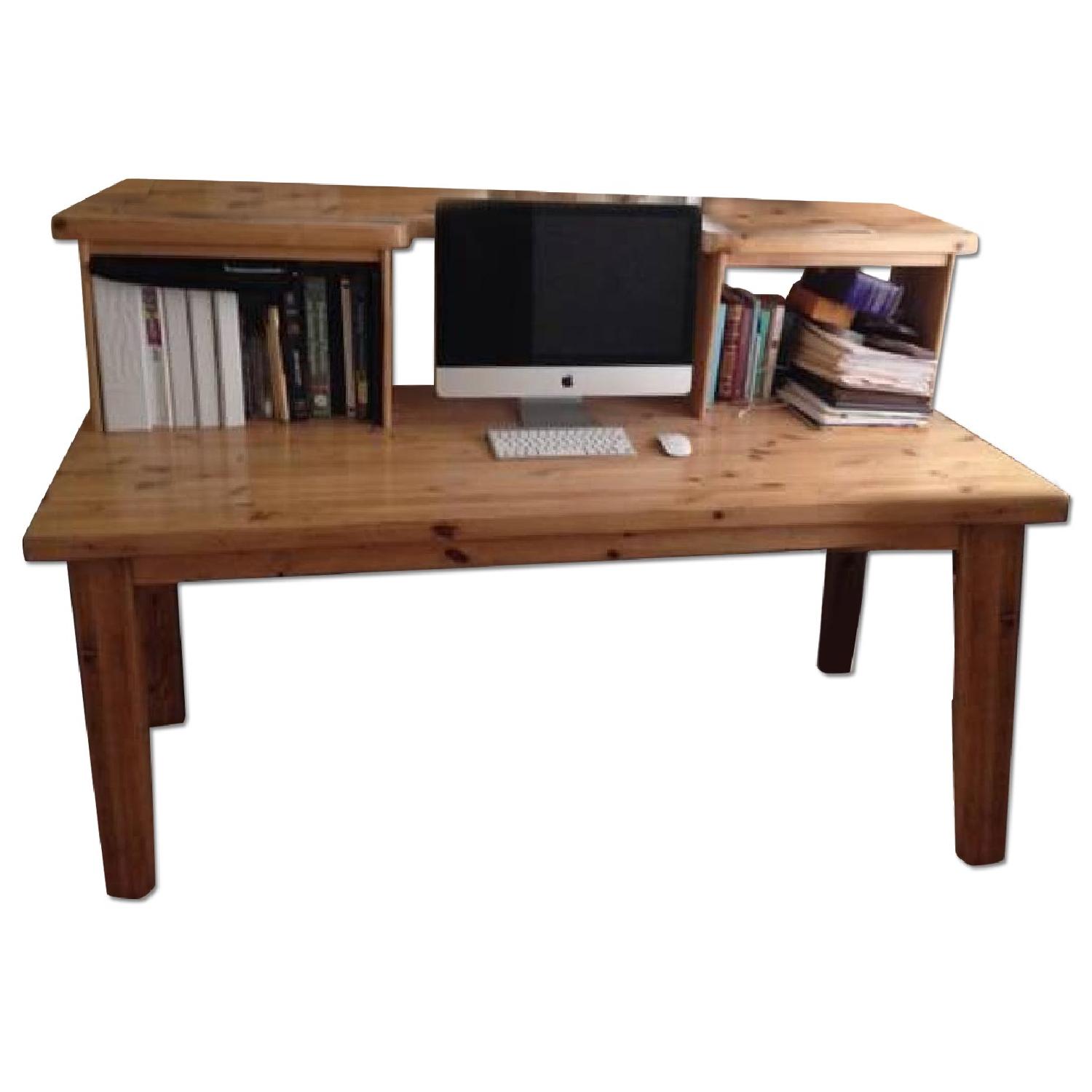Handmade Wooden Desk - AptDeco