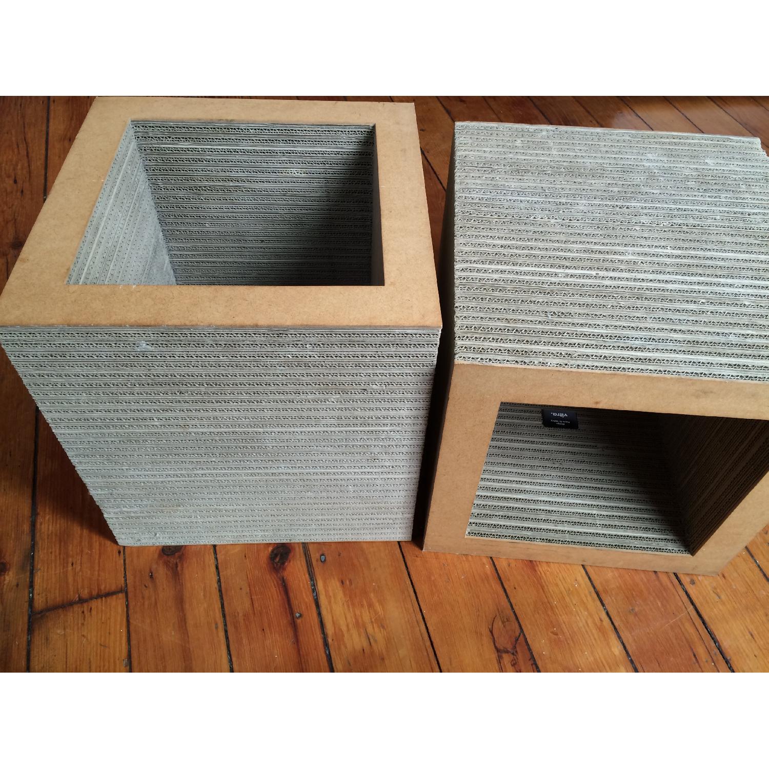 Frank Gehry Cardboard Low Tables for Vitra - Pair - AptDeco