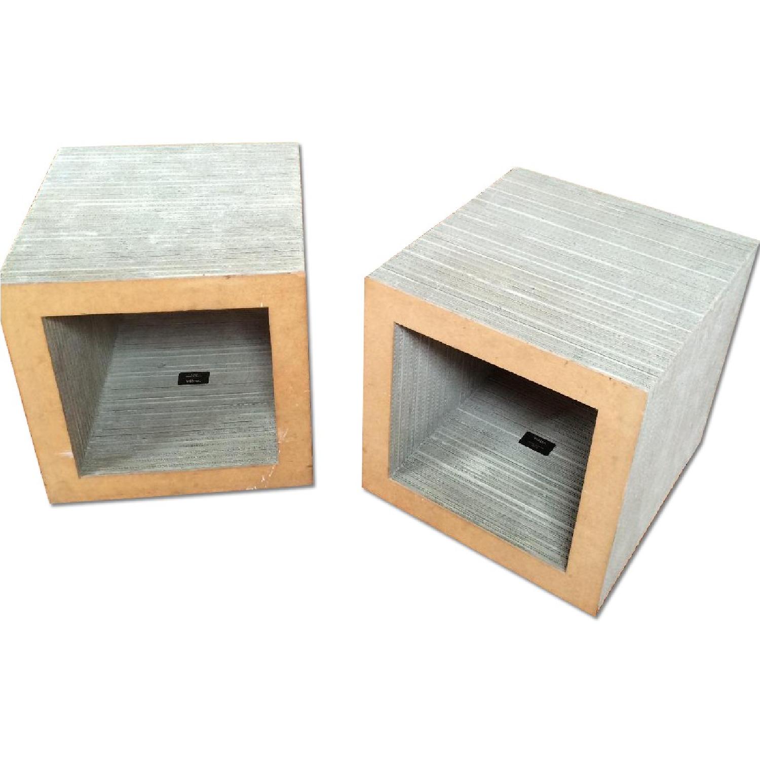 Frank Gehry Cardboard Low Tables for Vitra - Pair - AptDeco