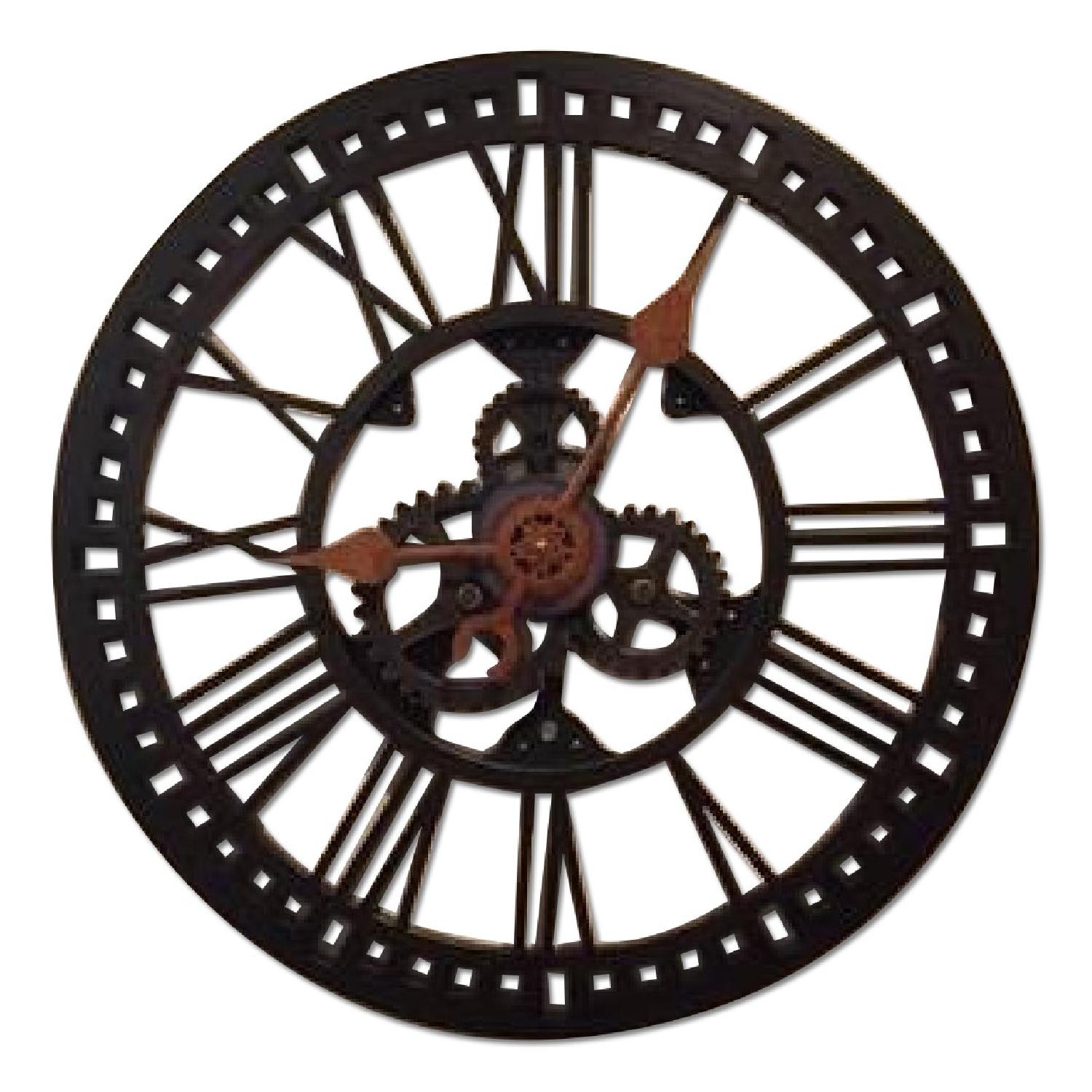 Vintage Looking Roman Gear Wall Clock - AptDeco