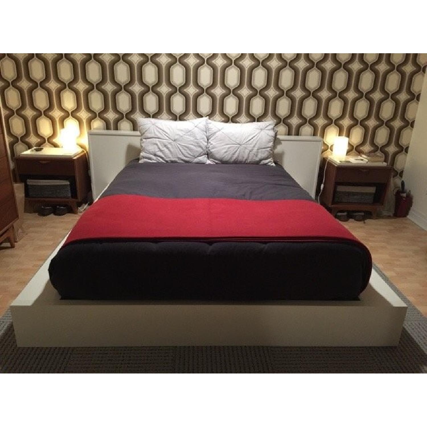 BoConcept White Lacquer Limo Bed w/ Drawer Unit - AptDeco
