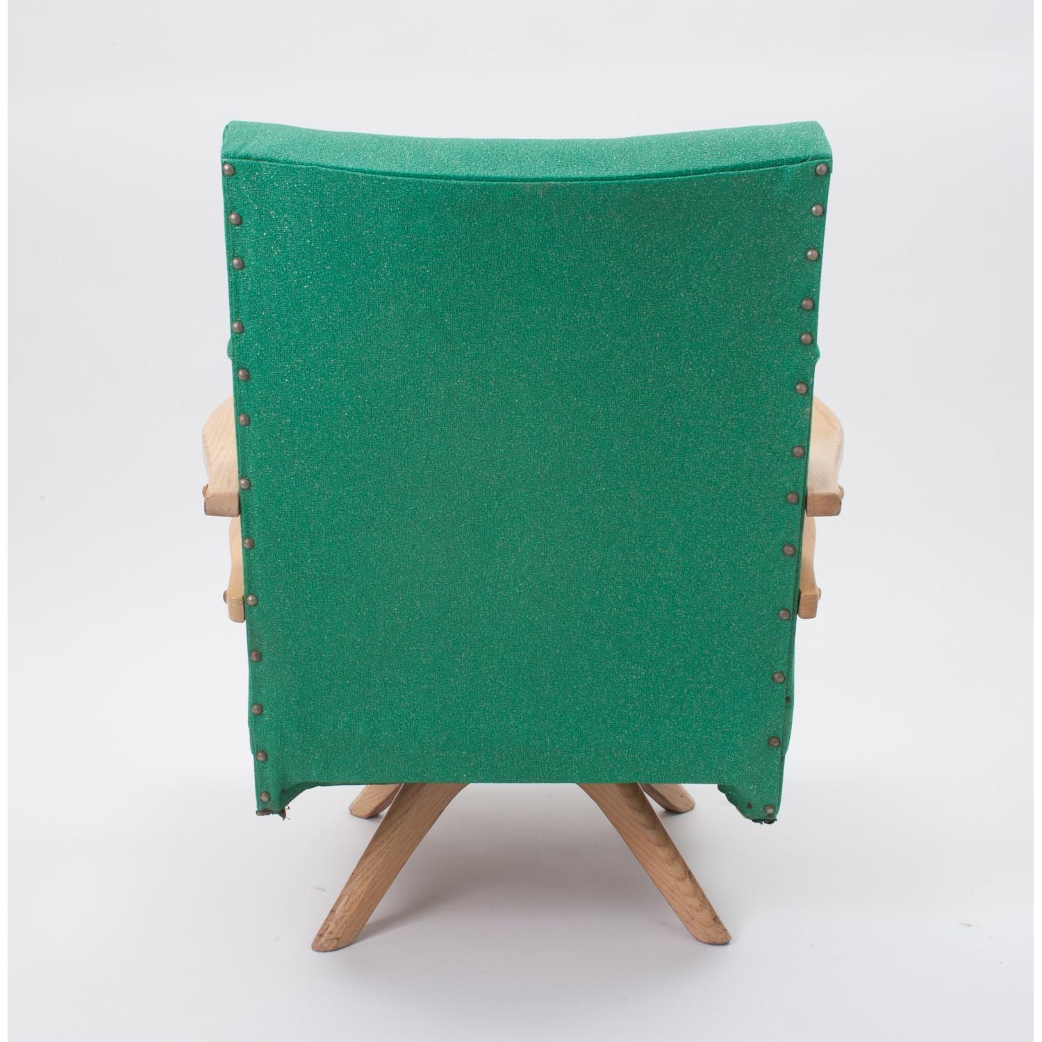 Vintage Mid Century Modern Swivel Rocking Chair - AptDeco