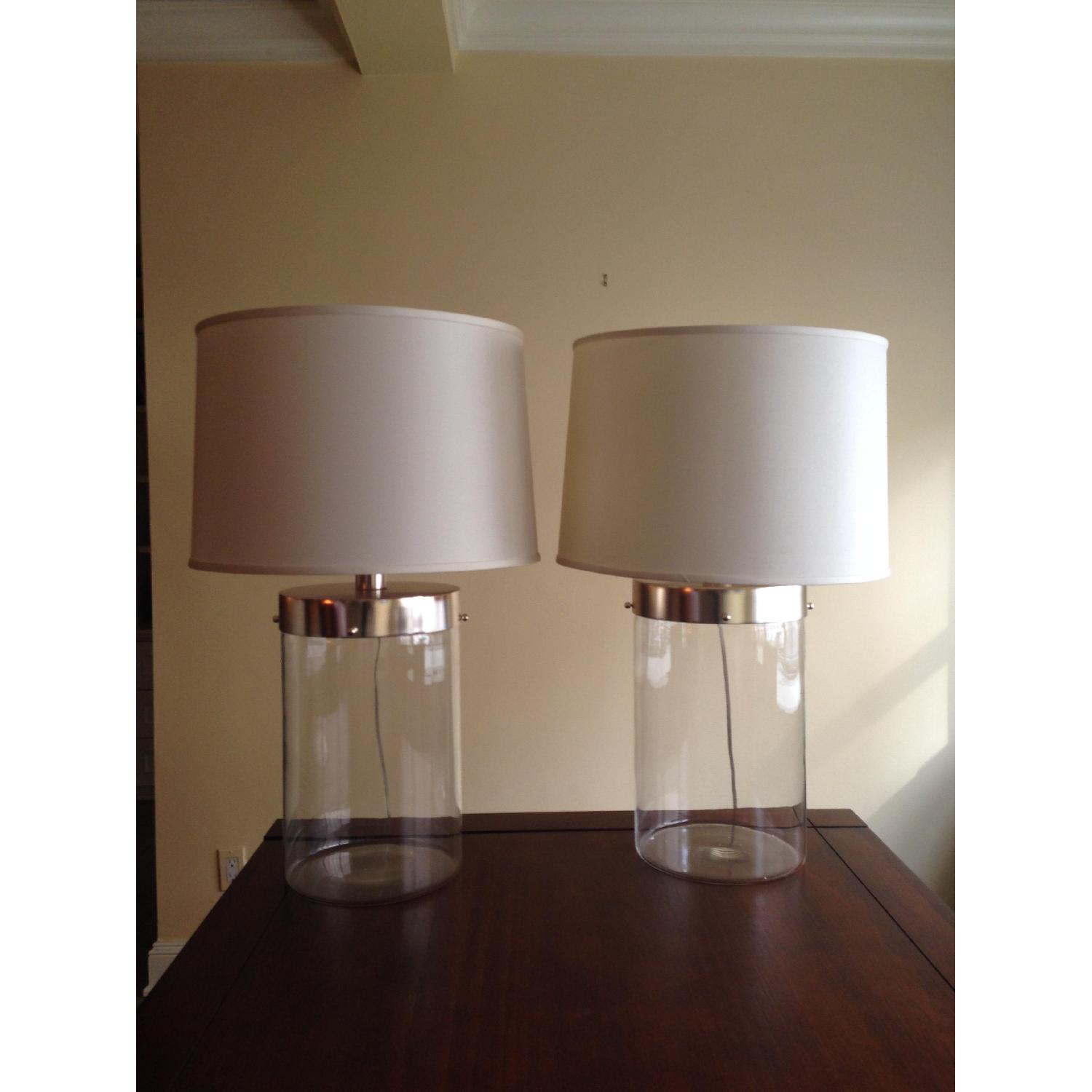 Beautiful Glass Lamps (2) - AptDeco