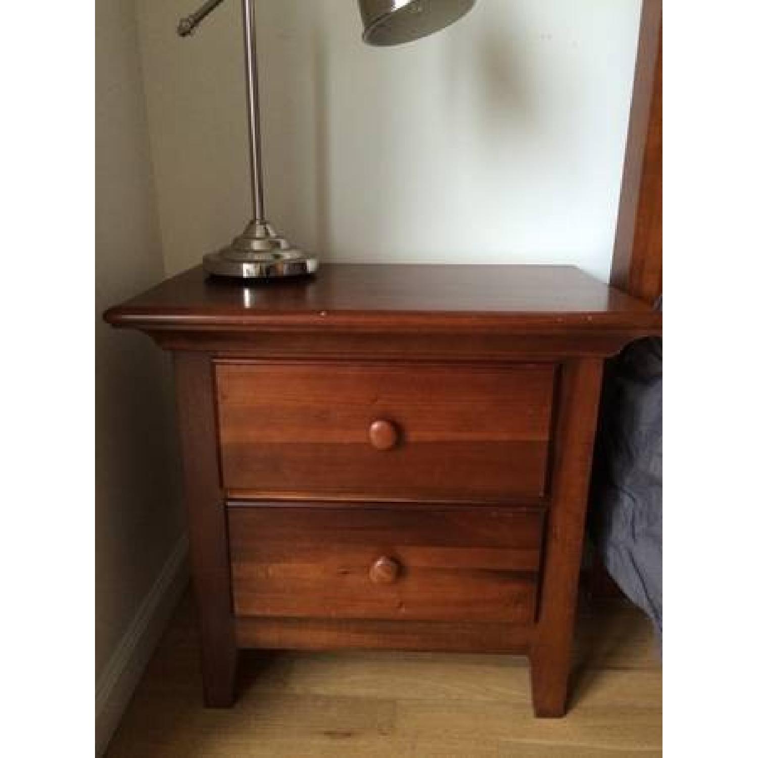 Solid Wood Nightstand - AptDeco