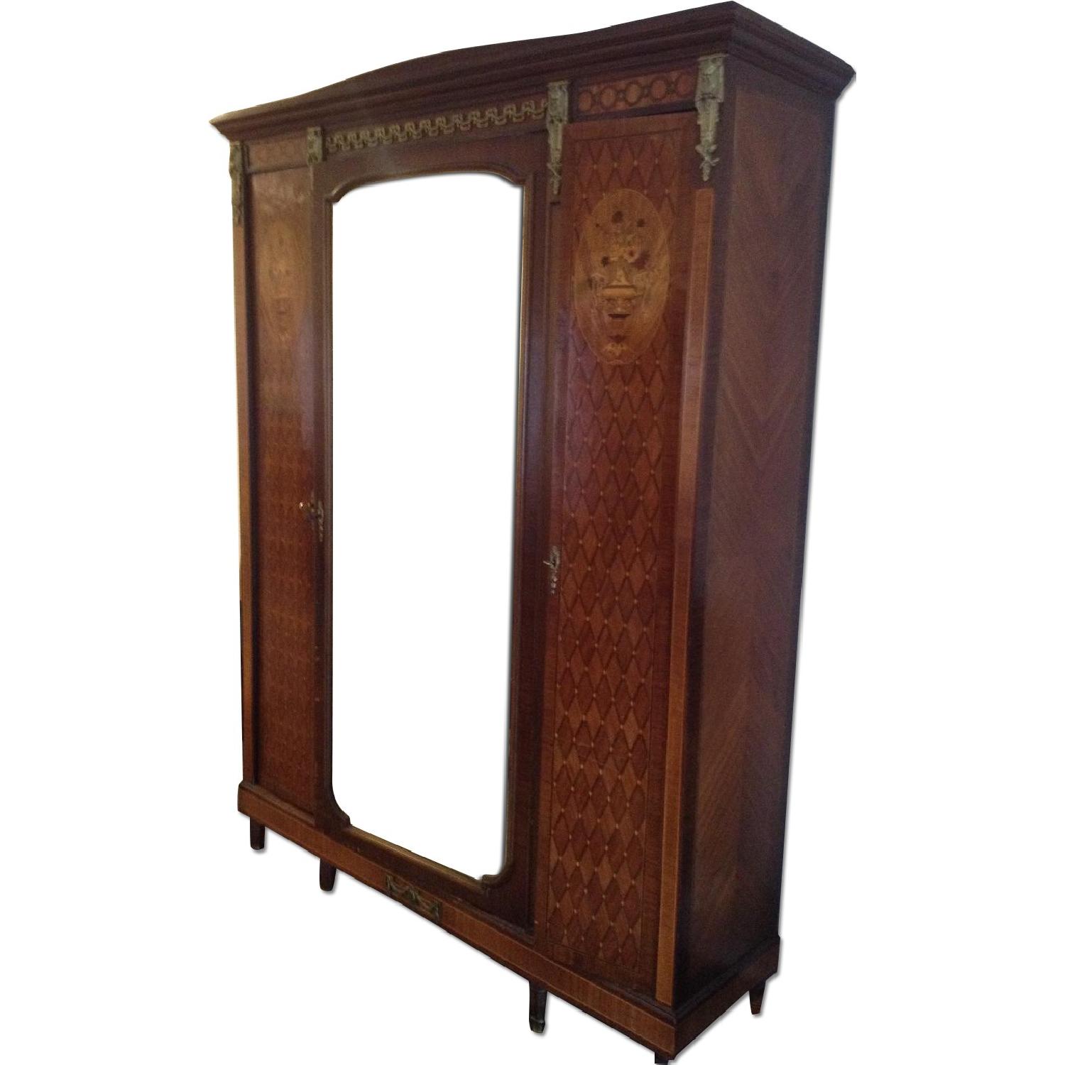 Large Antique French Armoire - AptDeco