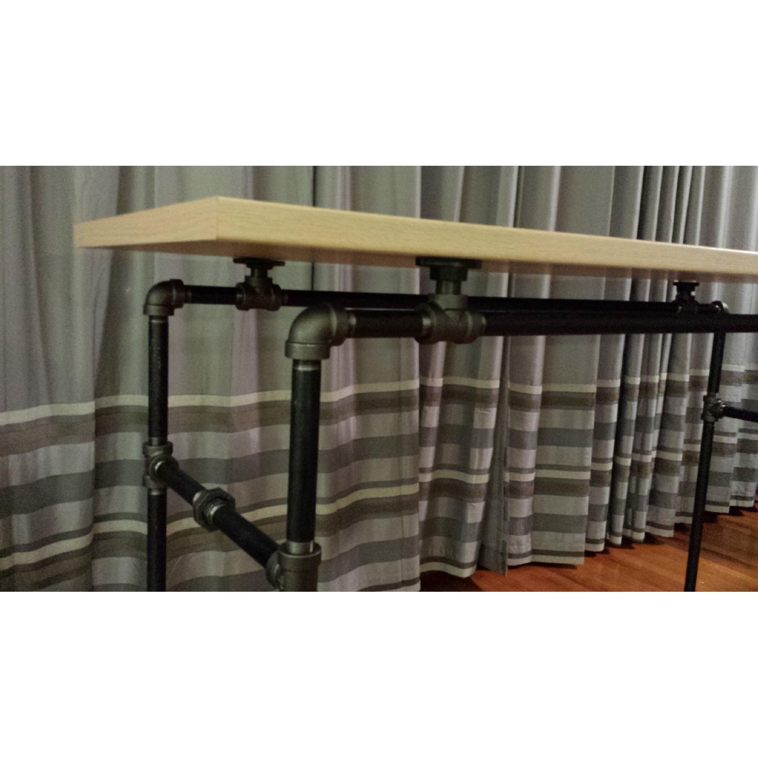 Steel Pipe Standing Desk - AptDeco