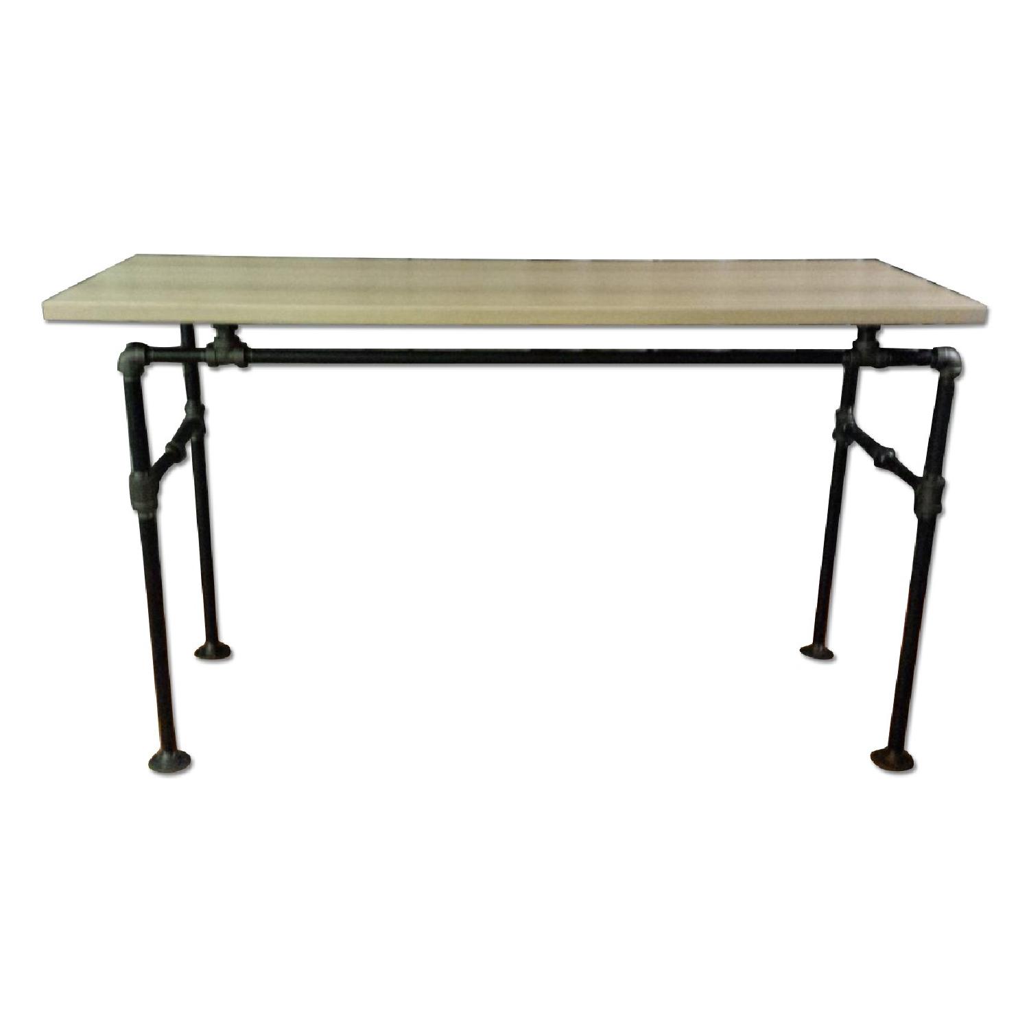 Steel Pipe Standing Desk - AptDeco