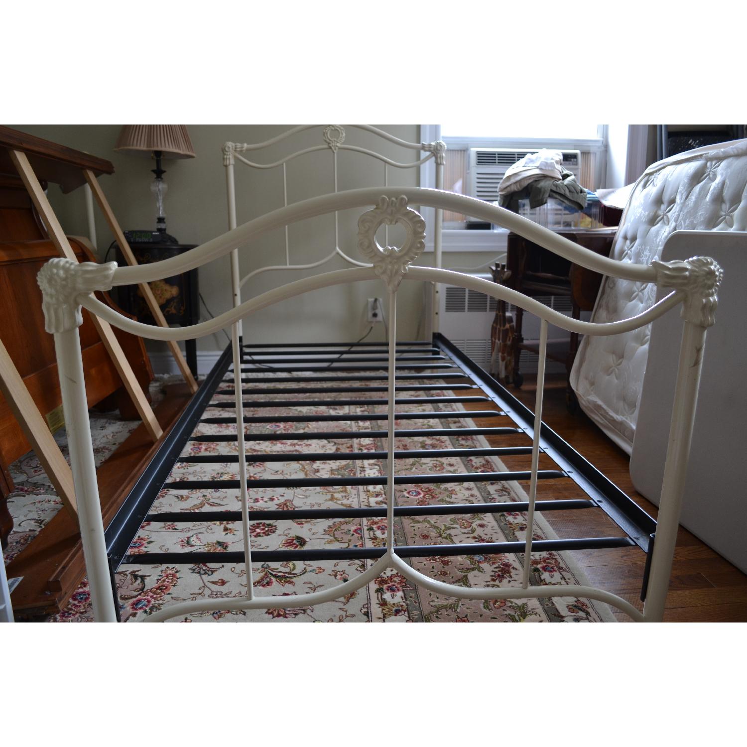 Two Twin Wrought Iron Beds - AptDeco