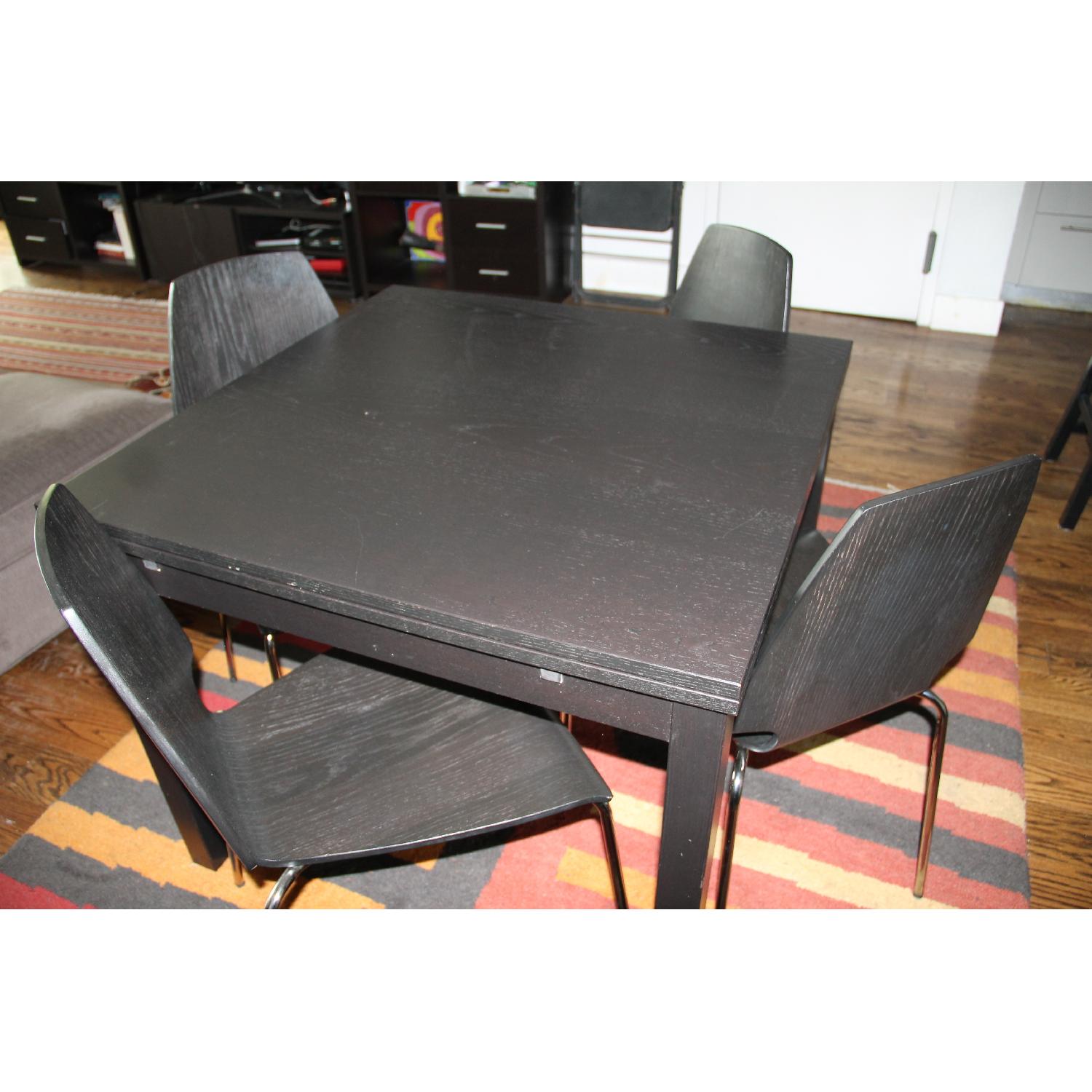 Ikea Extendable Dining Table w/ 4 Chairs - AptDeco