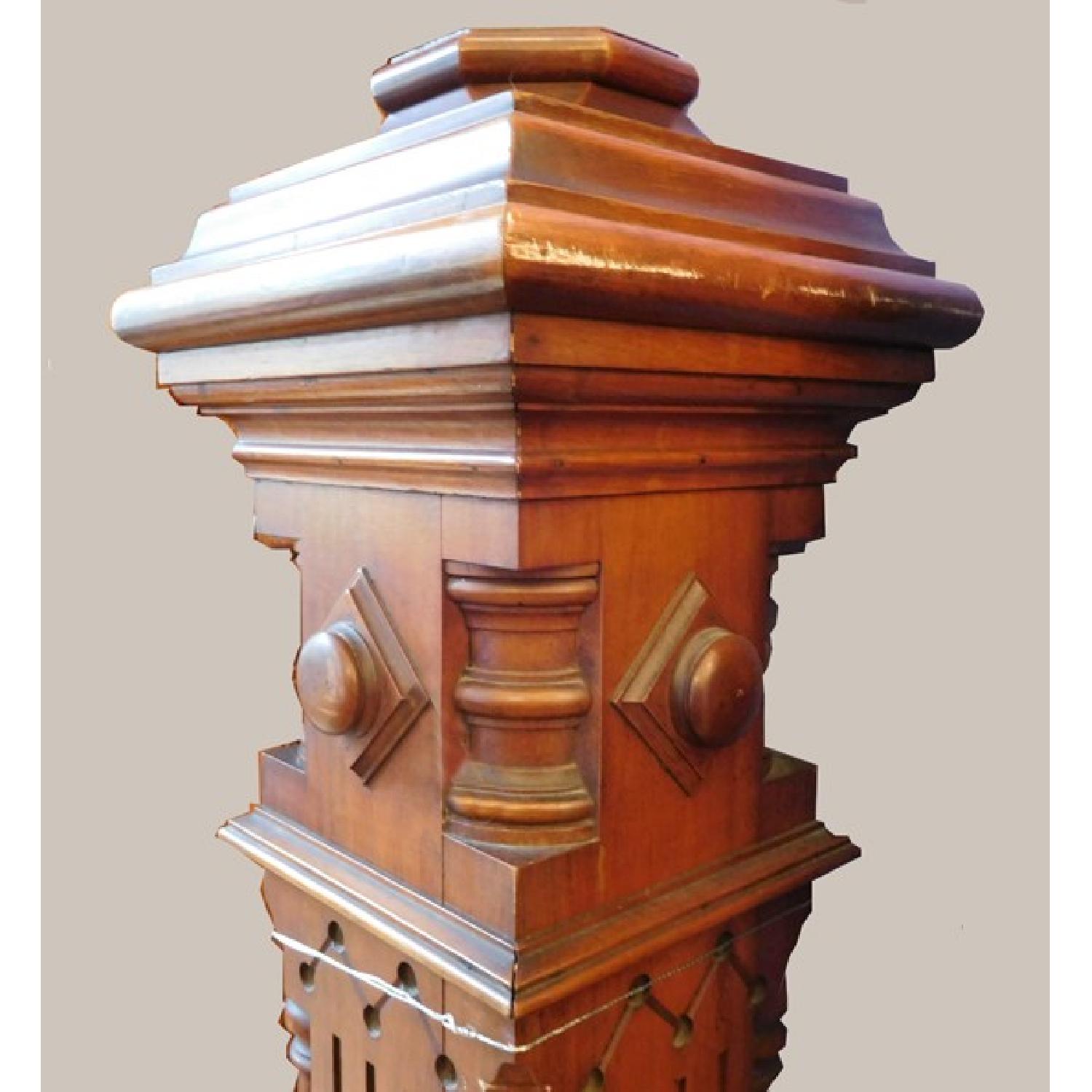 Walnut Newel Post - AptDeco