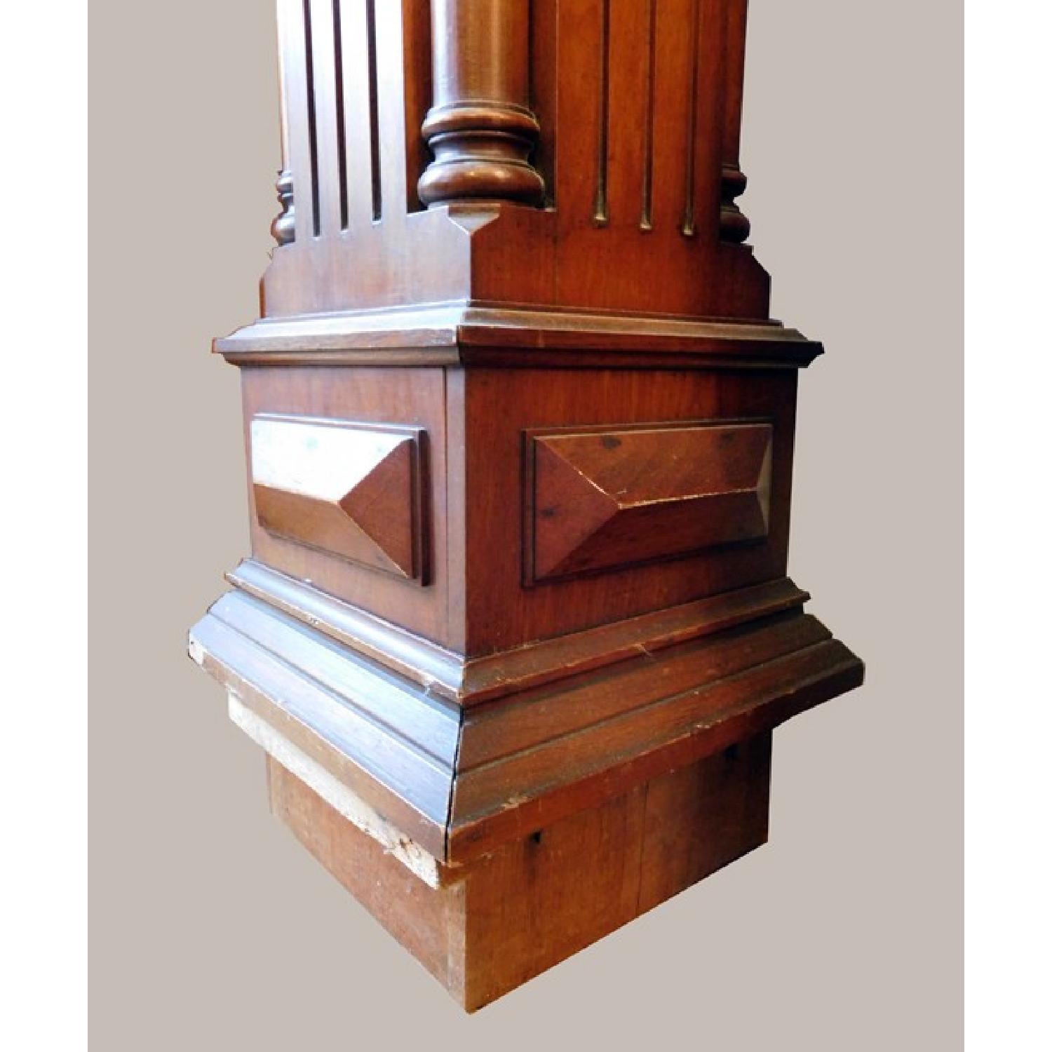 Walnut Newel Post - AptDeco