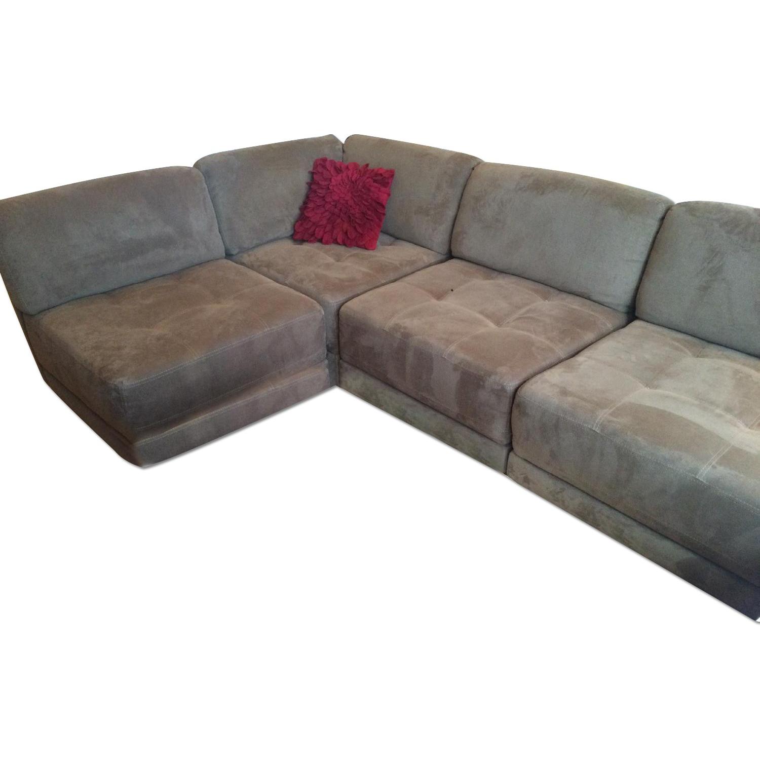 Jonathan Louis This'n'That Modular 5 Piece Modern Sectional Sofa - AptDeco