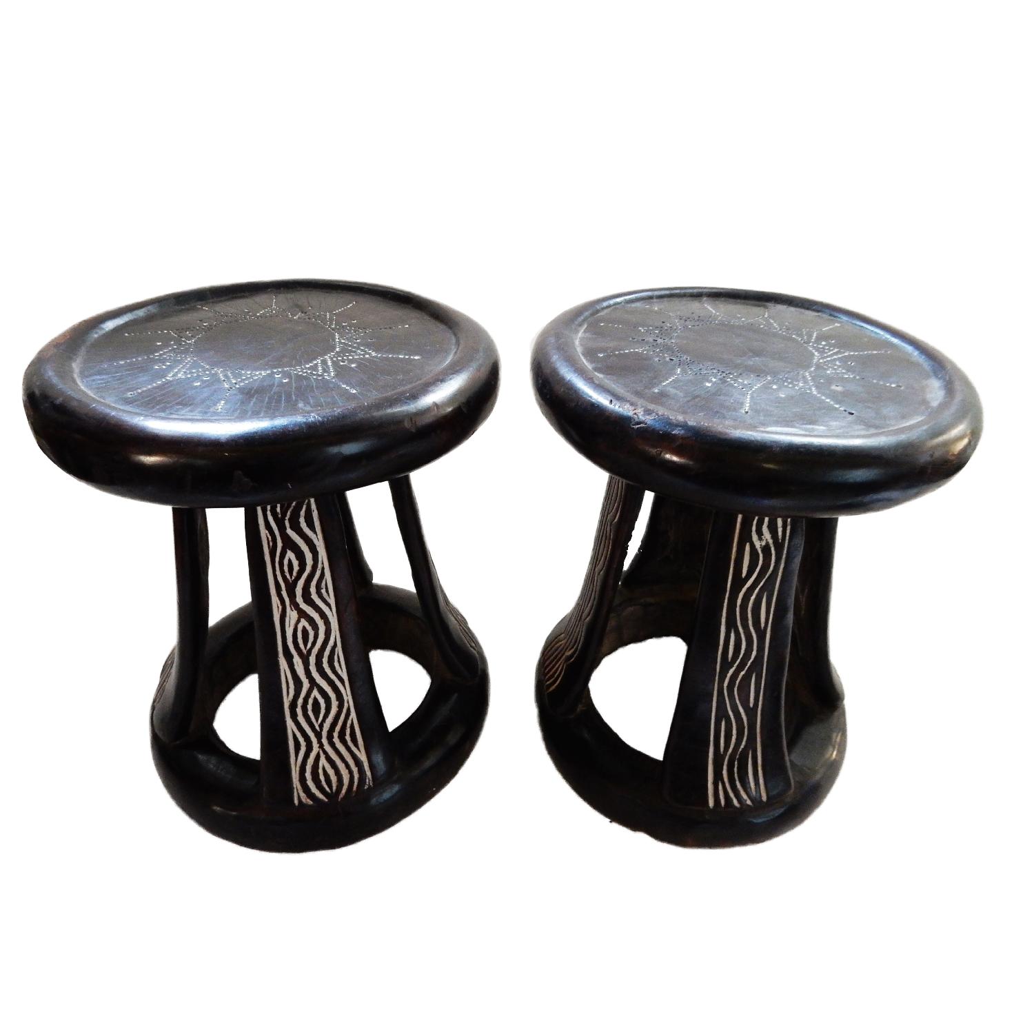 African Bamileke Cameroon Stools - AptDeco