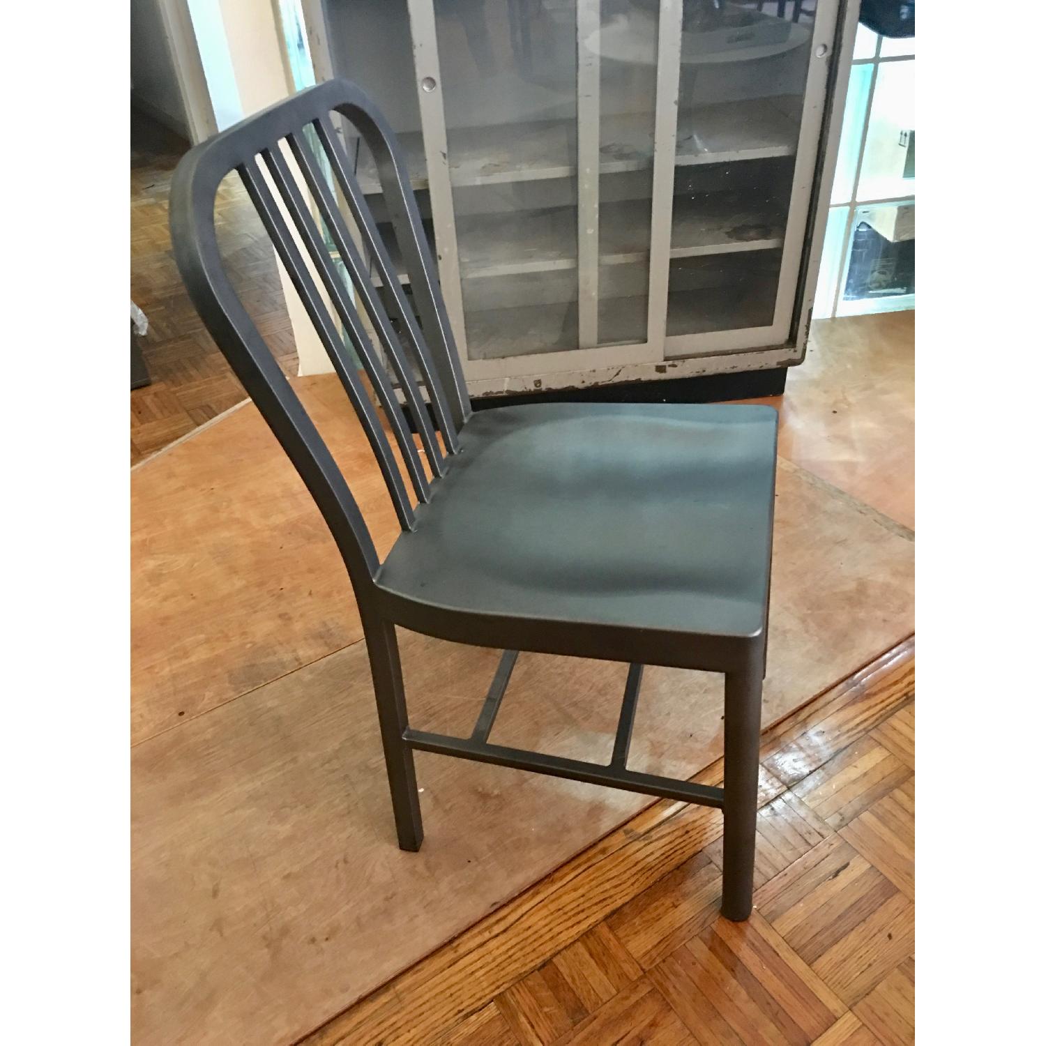 Industrial Modern Steel Chairs - AptDeco