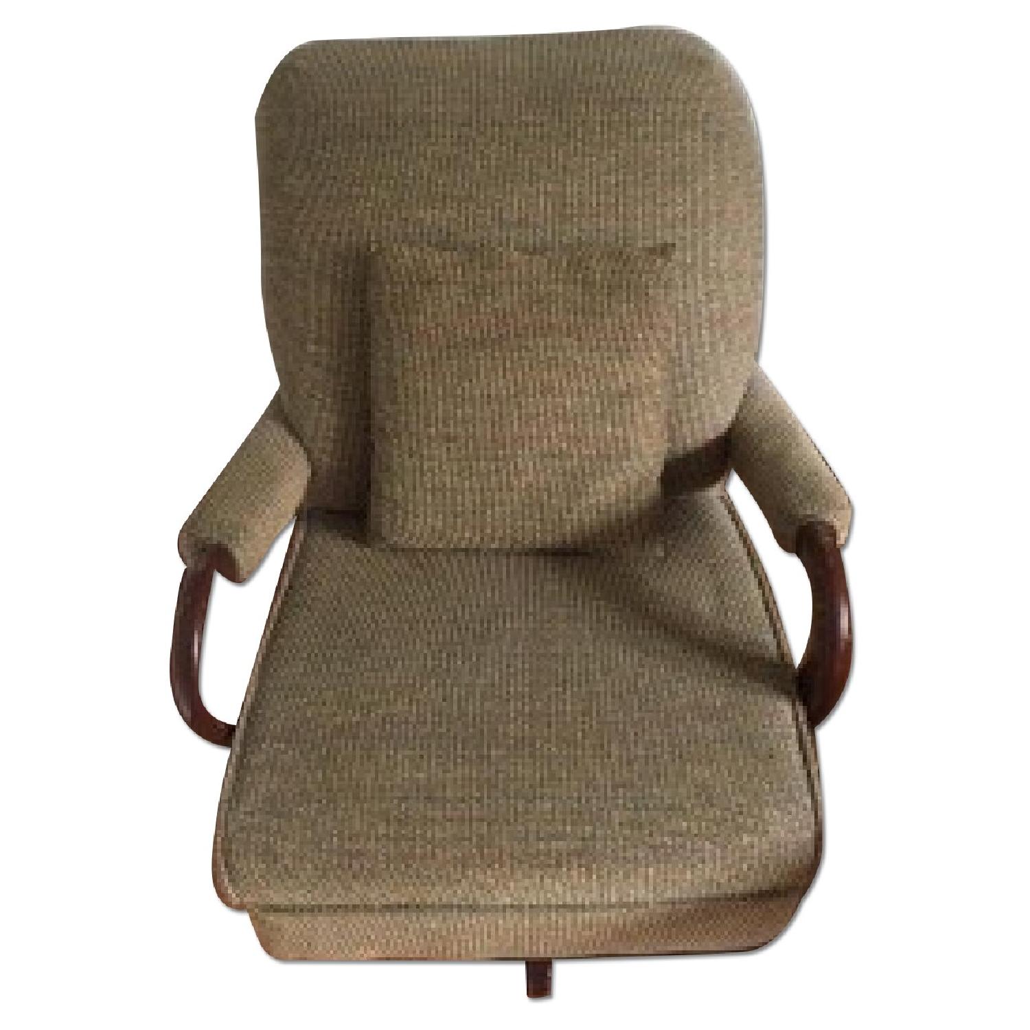 Swivel Upholstered Rocker Chair - AptDeco