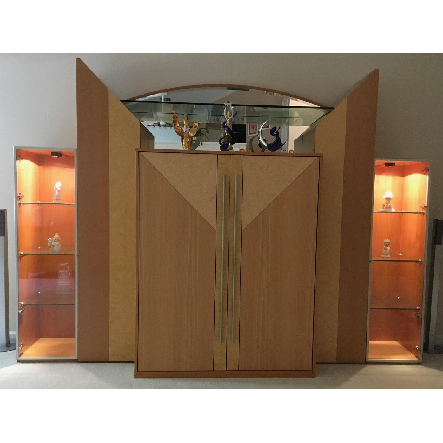 Excelsior Portofino Italian Bird's Eye Maple 5 Piece Bedroom Set - AptDeco