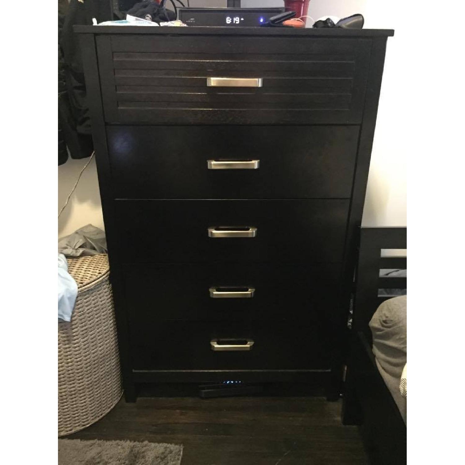 Bob's 5 Drawer Dalton Espresso Chest - AptDeco