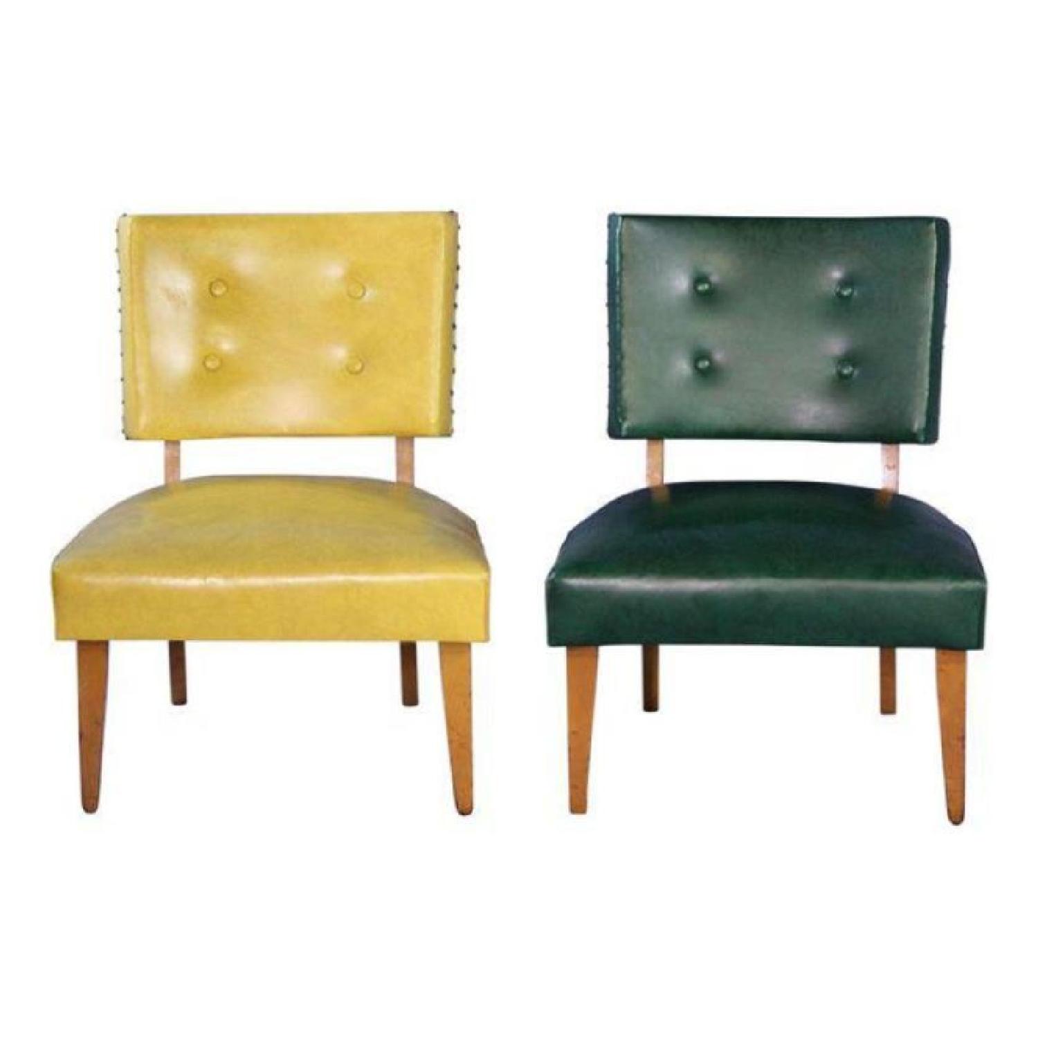 1950 Mid Century Maple Lounge Chairs - AptDeco