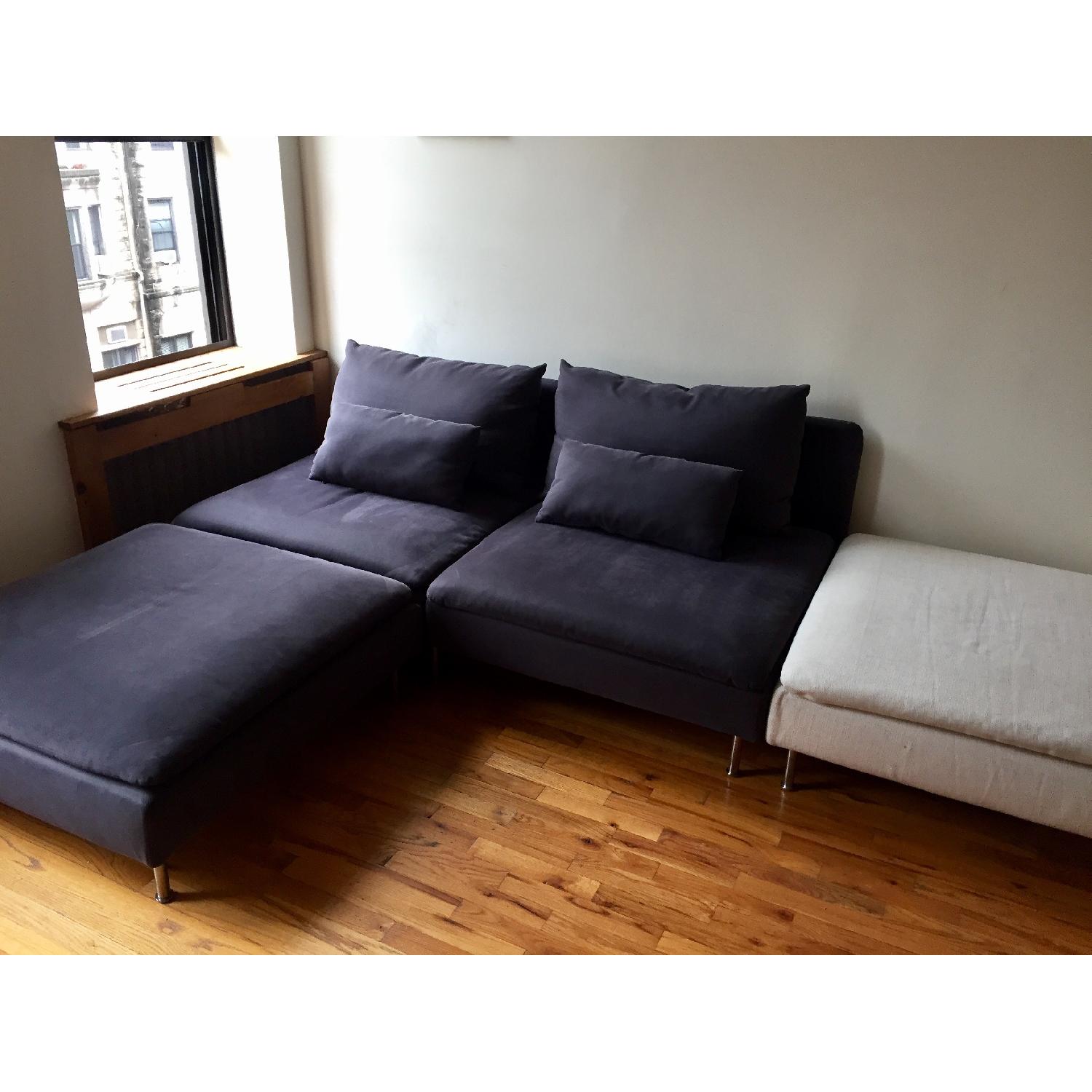 Ikea Soderhamn Dark Grey Sectional Sofa - AptDeco