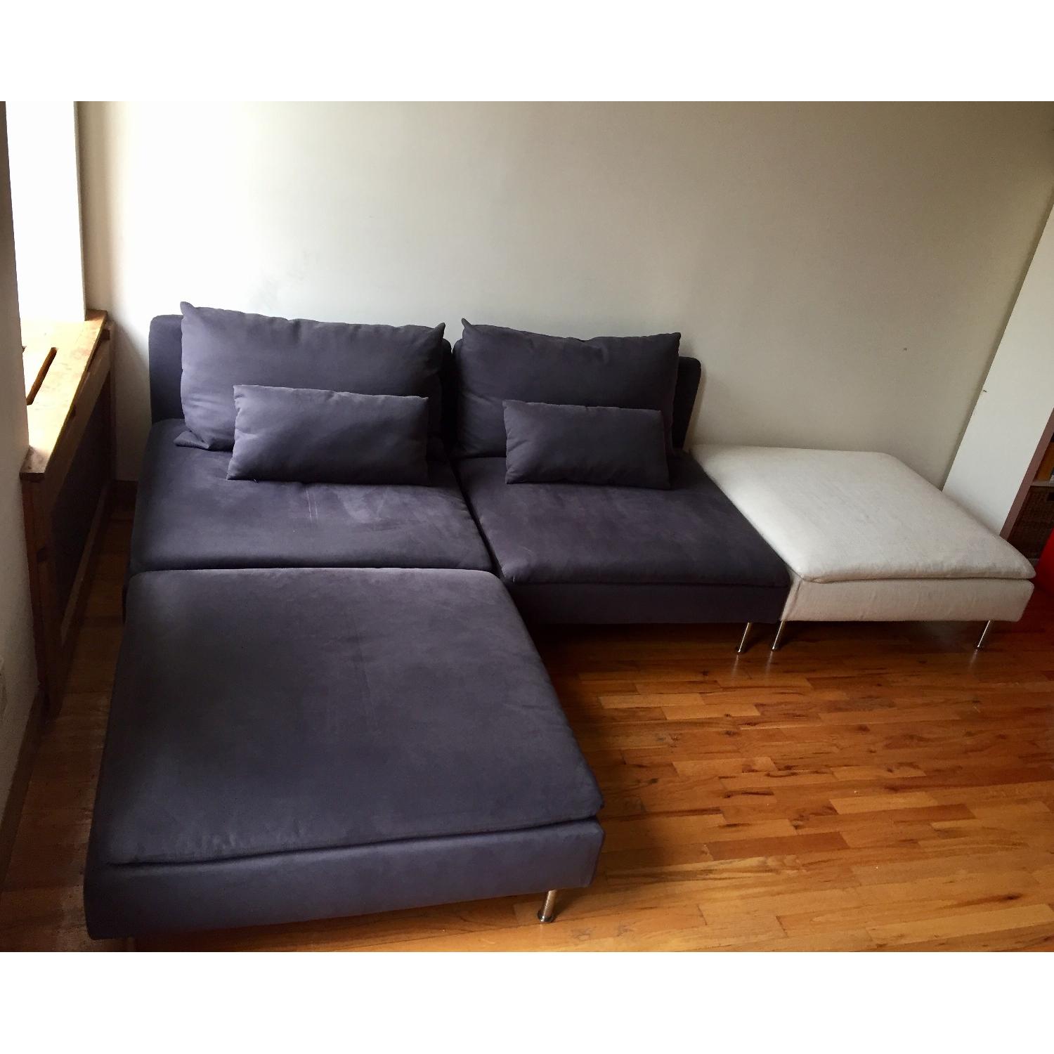 Ikea Soderhamn Dark Grey Sectional Sofa - AptDeco