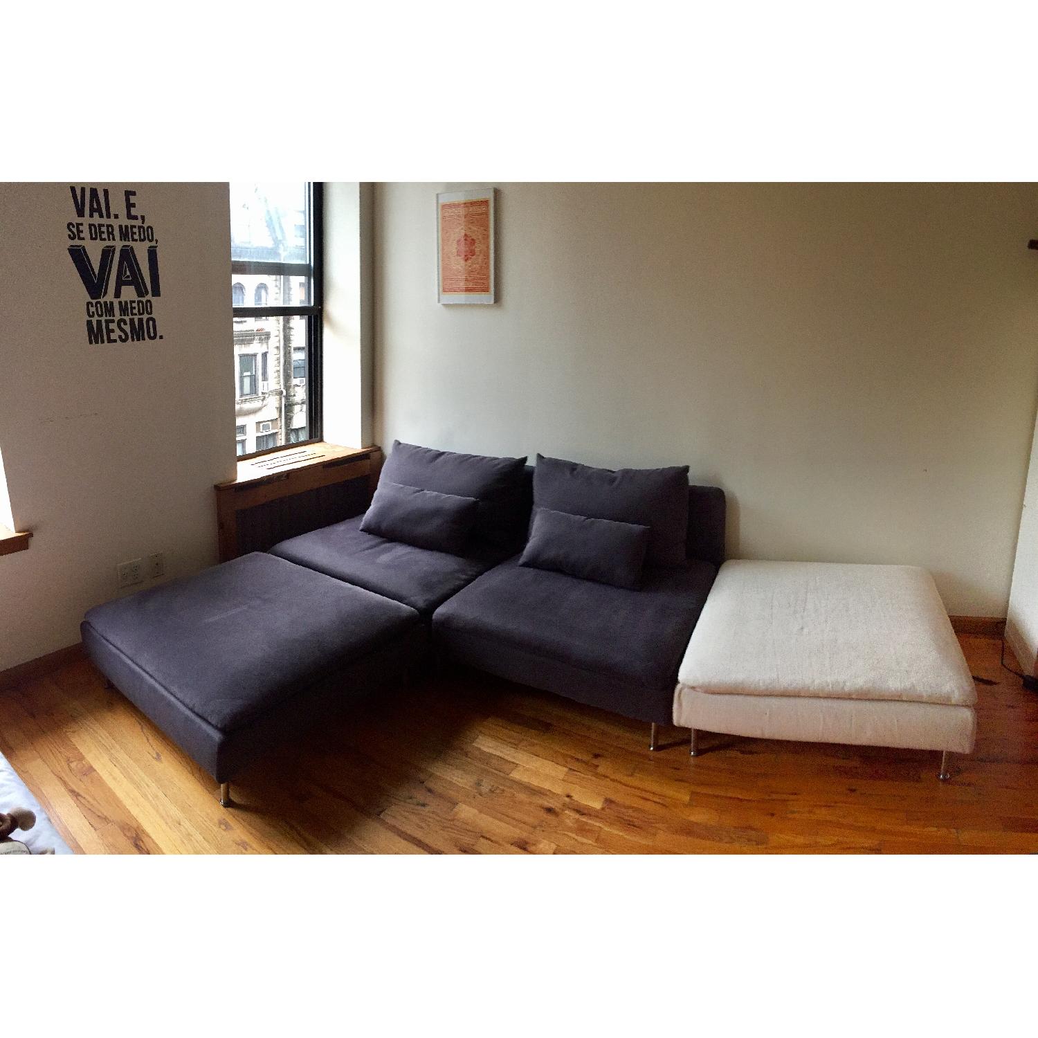 Ikea Soderhamn Dark Grey Sectional Sofa - AptDeco