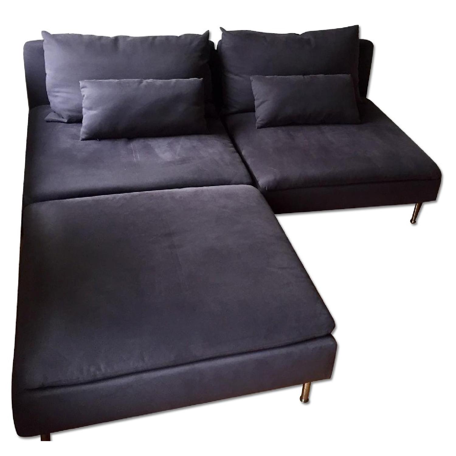 Ikea Soderhamn Dark Grey Sectional Sofa - AptDeco