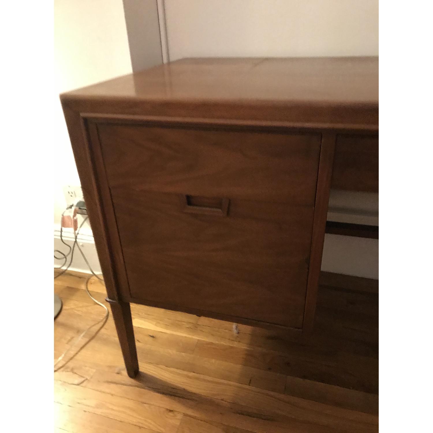 John Stuart Furniture Vintage Mid-Century Modern Wood Desk - AptDeco