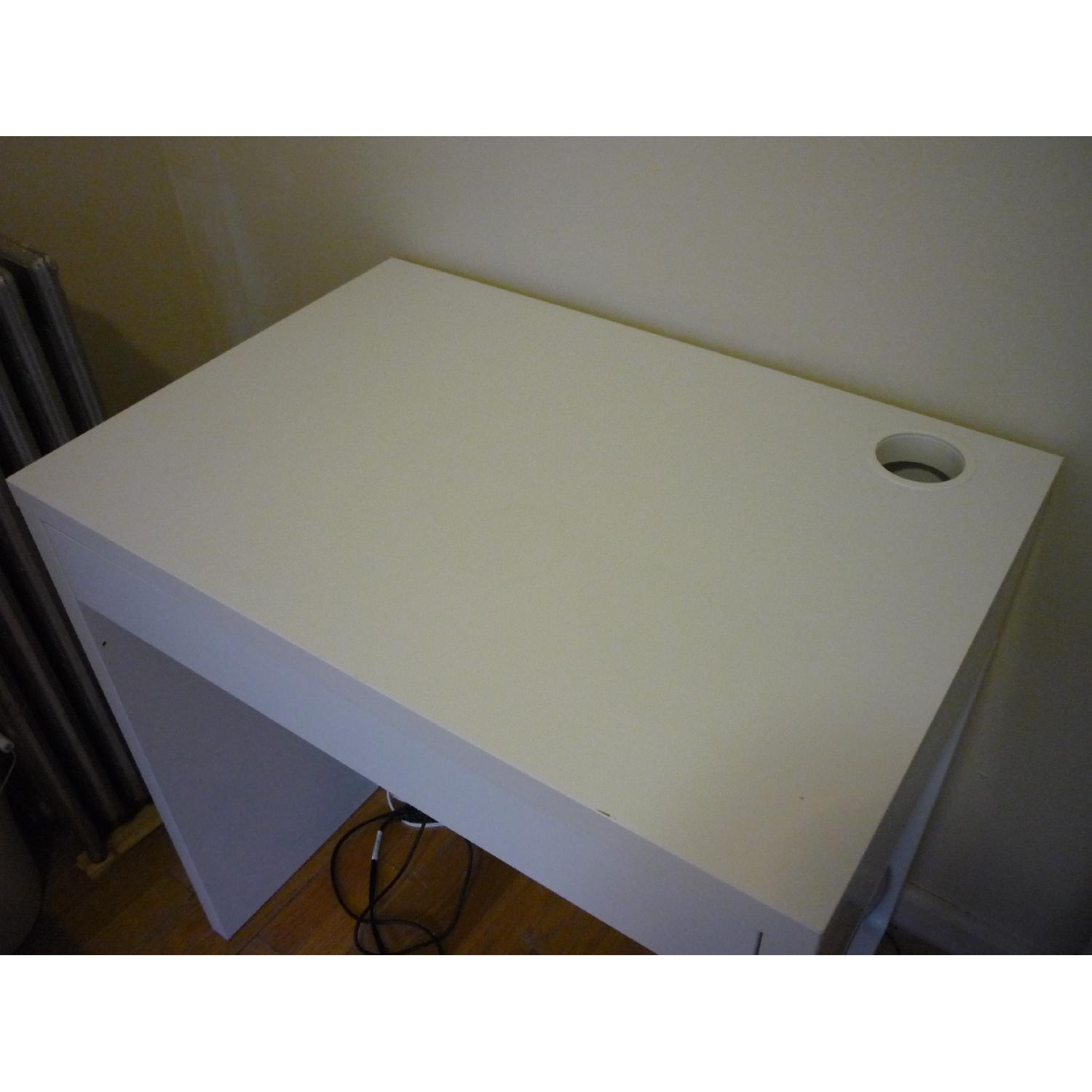 Ikea White Desk w/ 1 Drawer - AptDeco