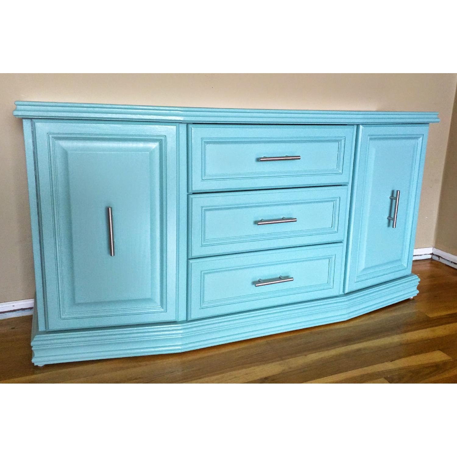 Pale Turquoise Sideboard/ TV & Media Console - AptDeco