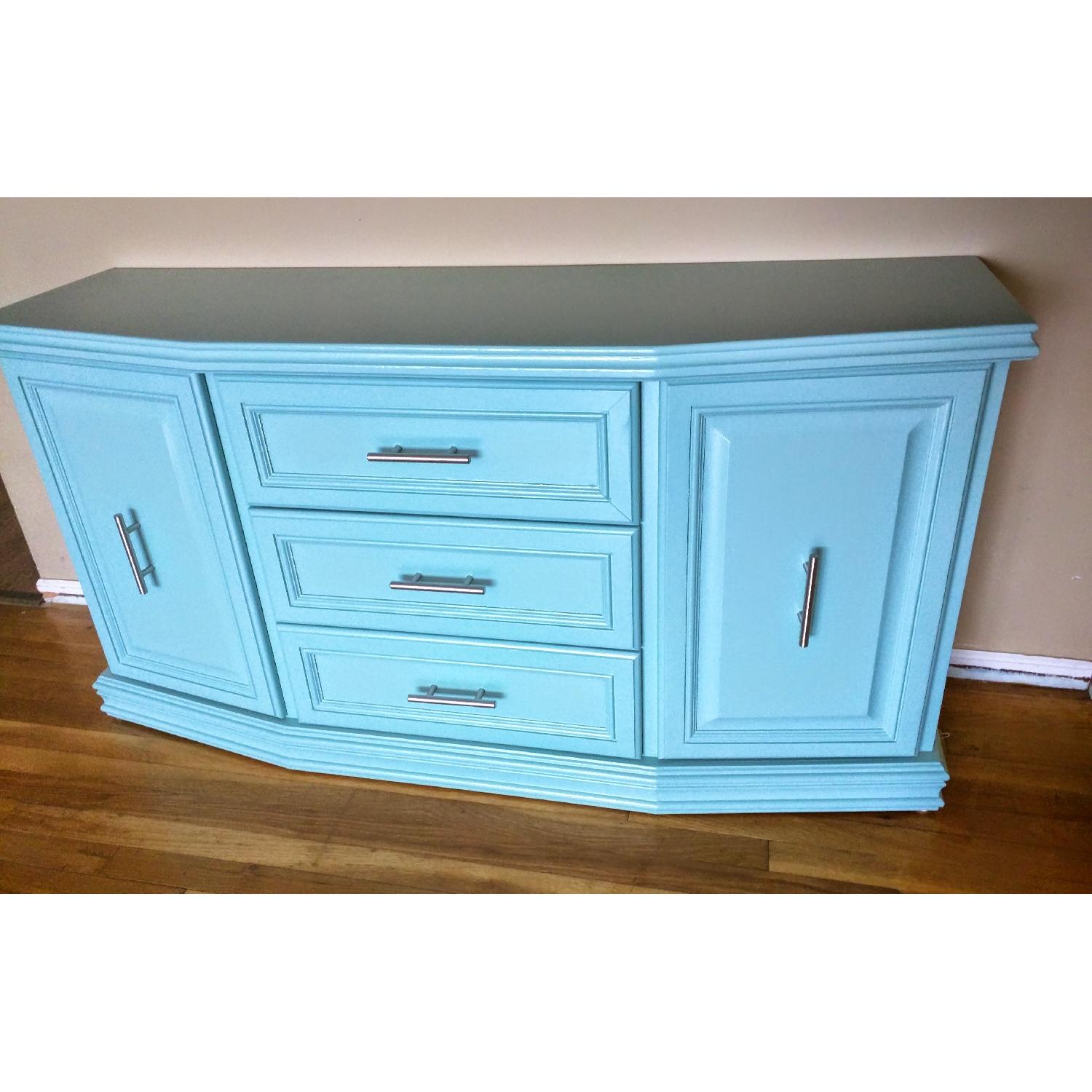 Pale Turquoise Sideboard/ TV & Media Console - AptDeco