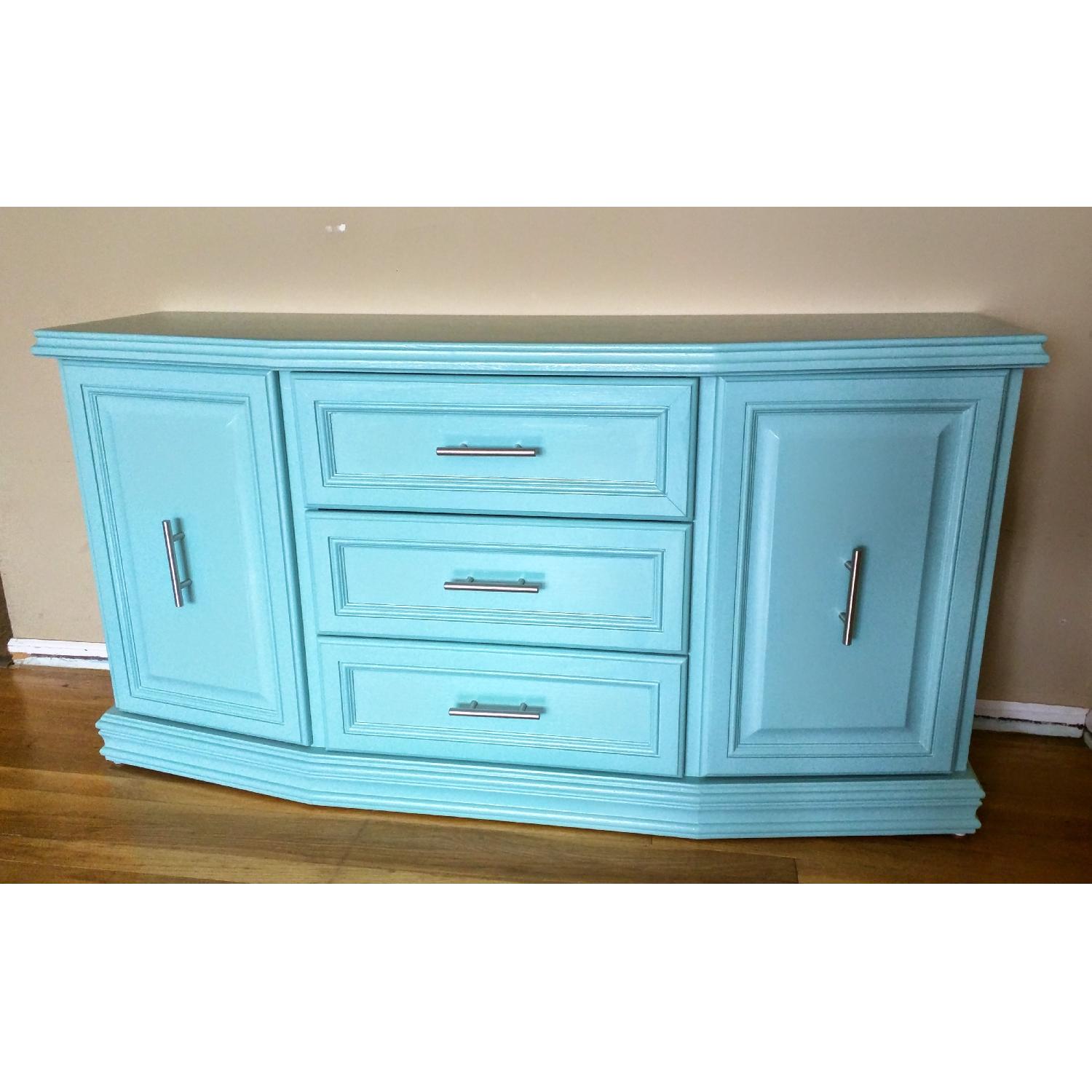 Pale Turquoise Sideboard/ TV & Media Console - AptDeco