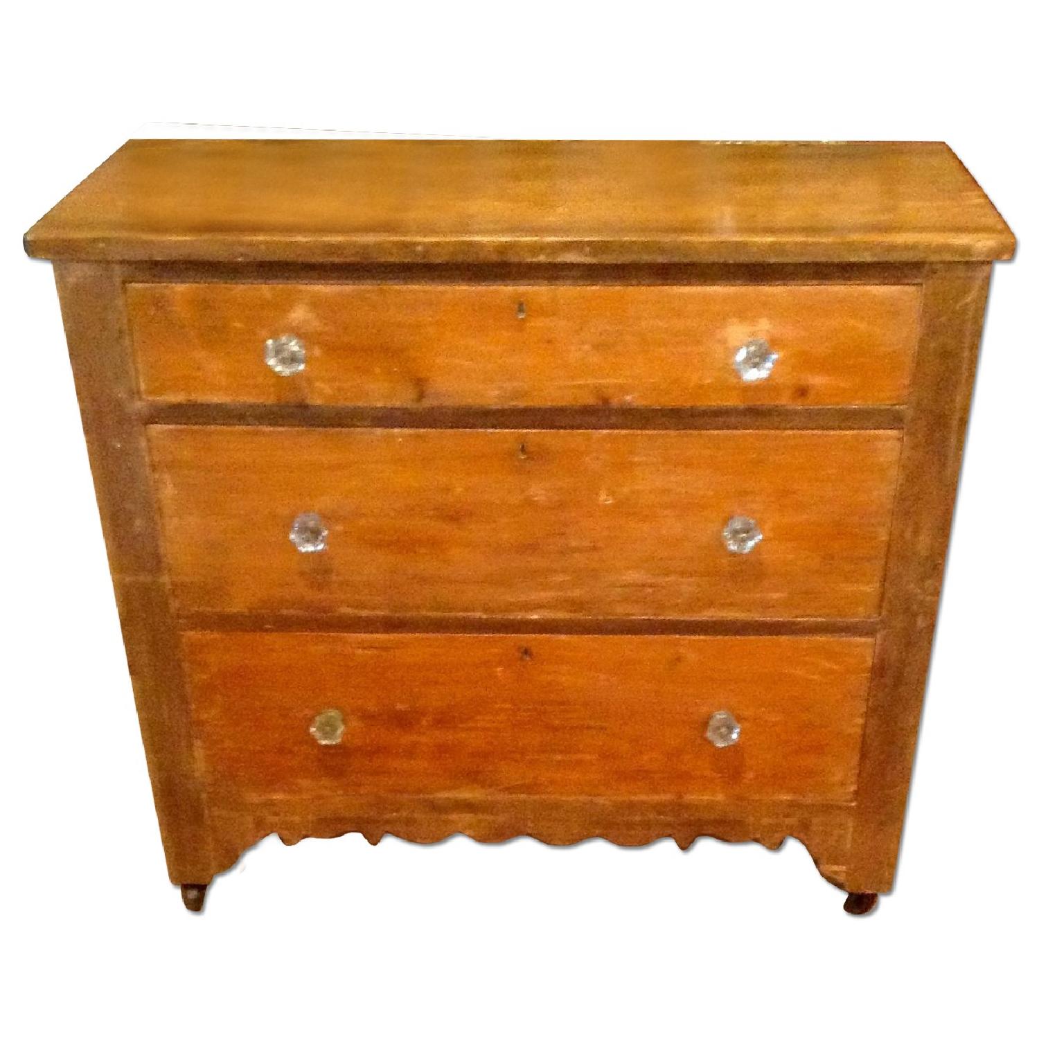 Antique Three Drawer Chest - AptDeco