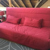 Ikea red futon store