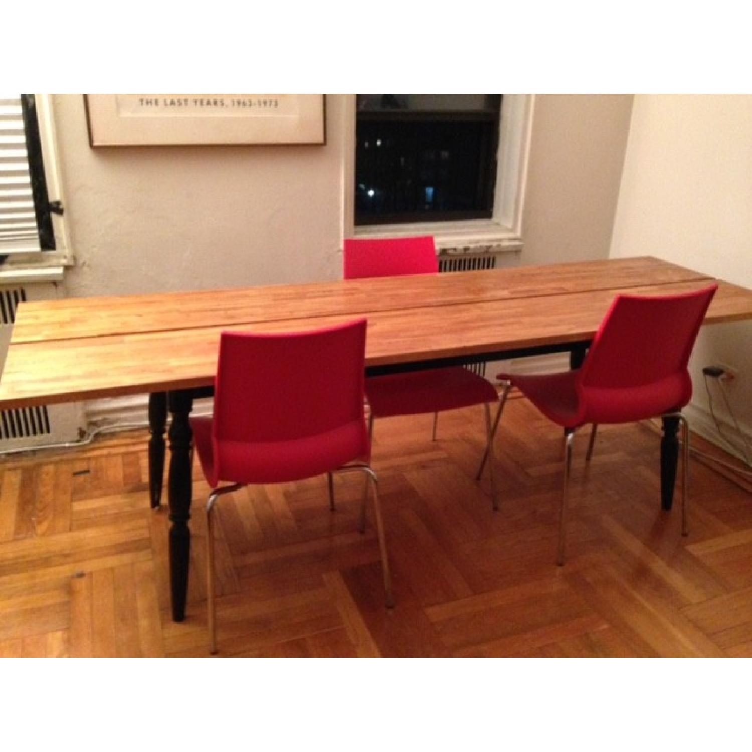 Long Wooden Dining Table - AptDeco