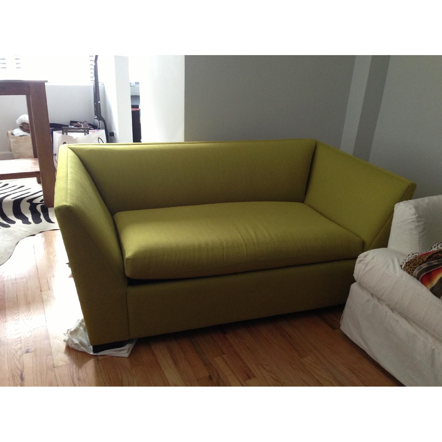 CB2 Julius Twin Sleeper Sofa in Grass AptDeco