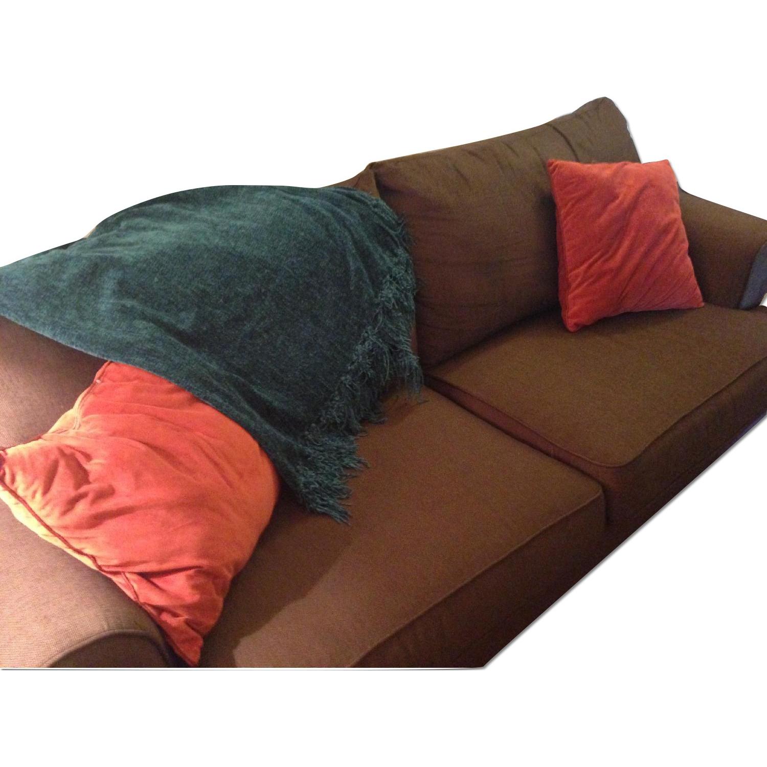 Jennifer Convertibles Sleeper Sofa + Chair w/ Ottoman - AptDeco