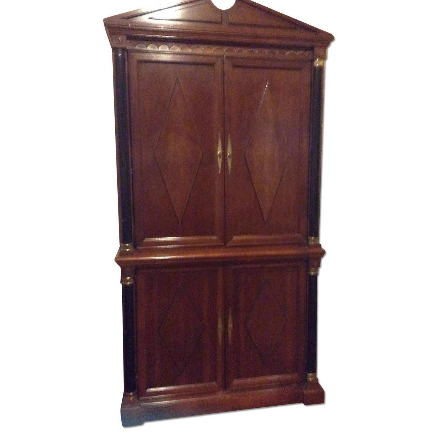 Custom Built Solid Wood Armoire - AptDeco