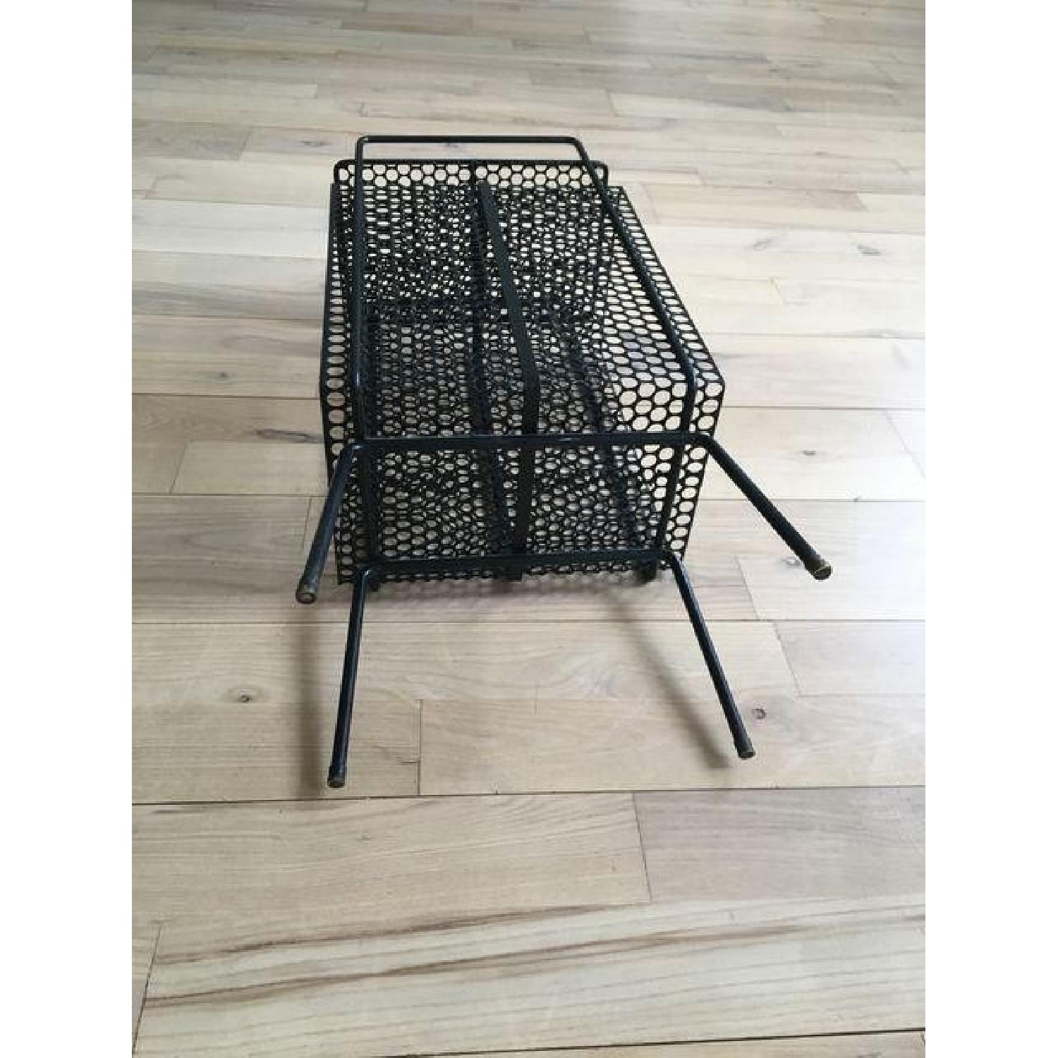 Vintage Mid-Century Mesh Telephone Stand - AptDeco