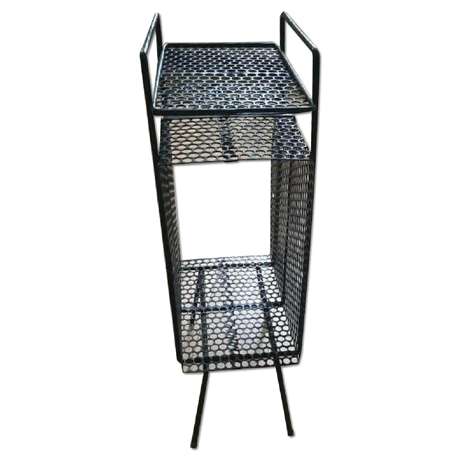 Vintage Mid-Century Mesh Telephone Stand - AptDeco