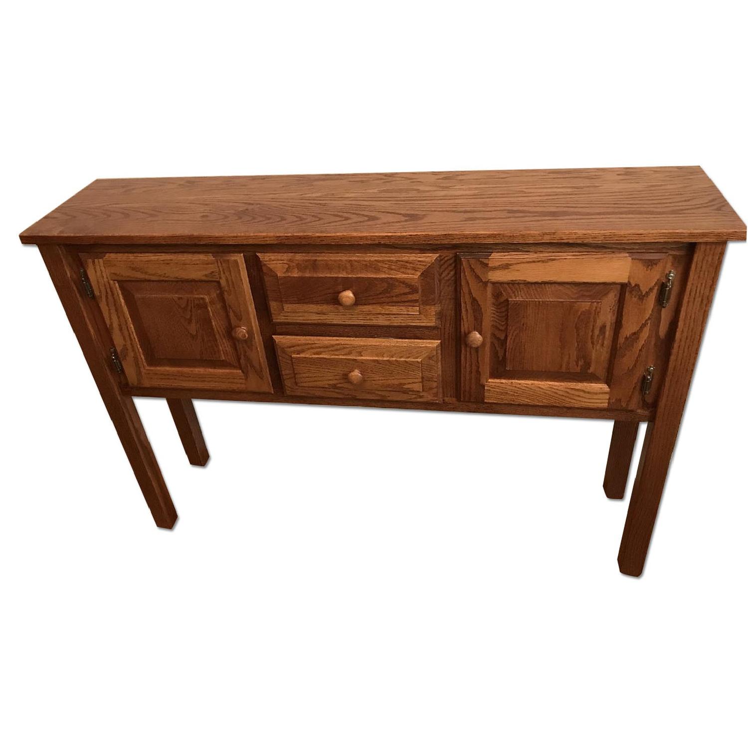 Solid Oak Sideboard - AptDeco