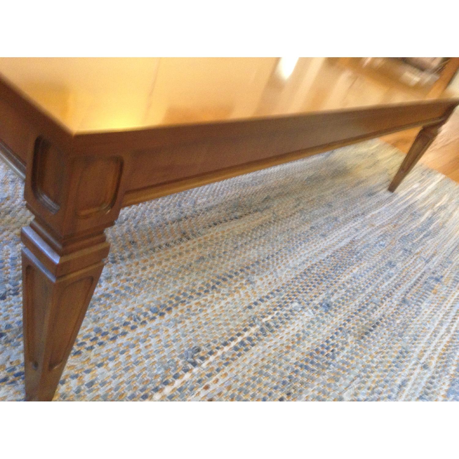 Wood Coffee Table + Matching End Table - AptDeco